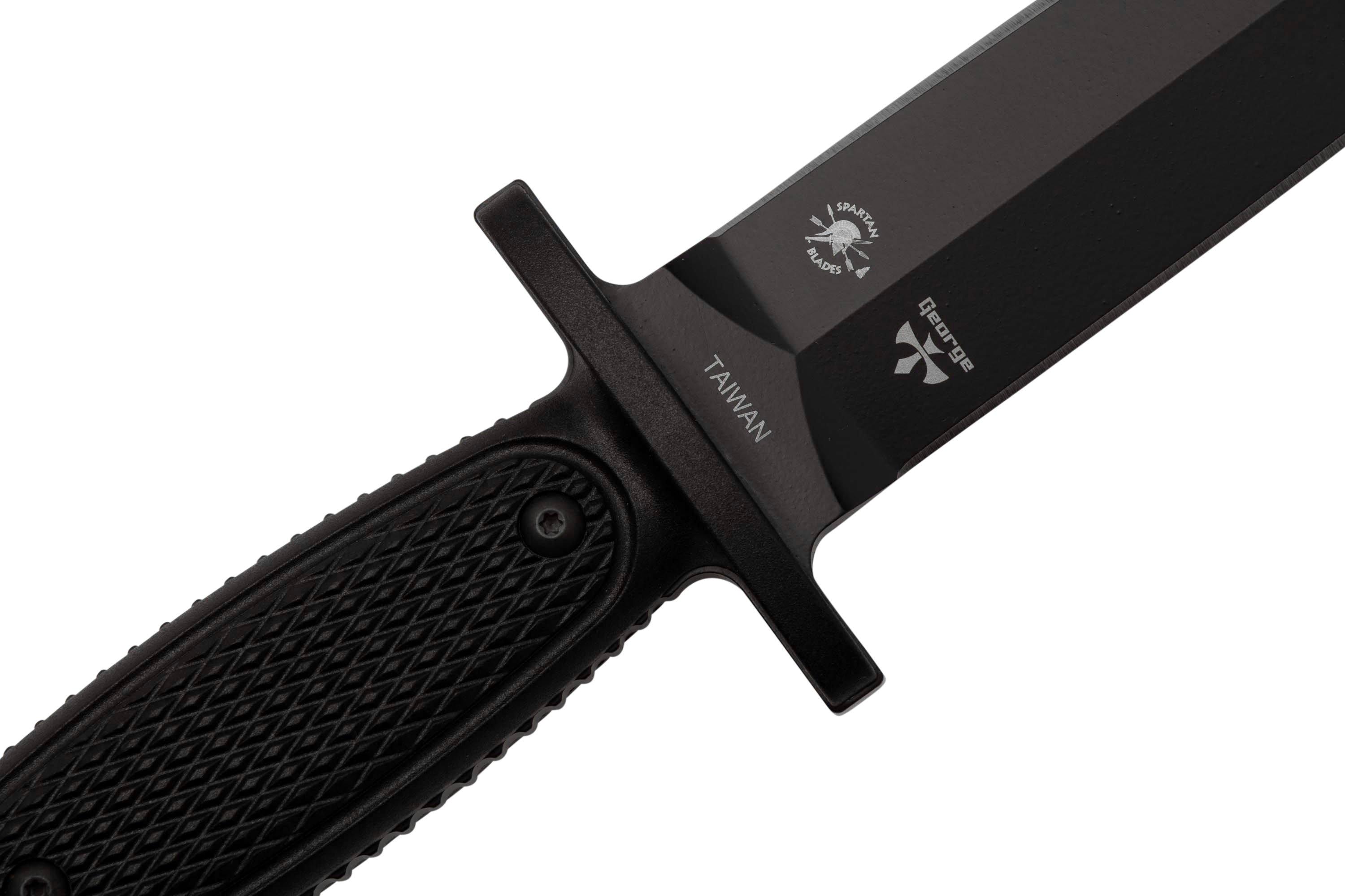 Spartan Blades George Raider Dagger Black SBBL3BK, Les George design ...
