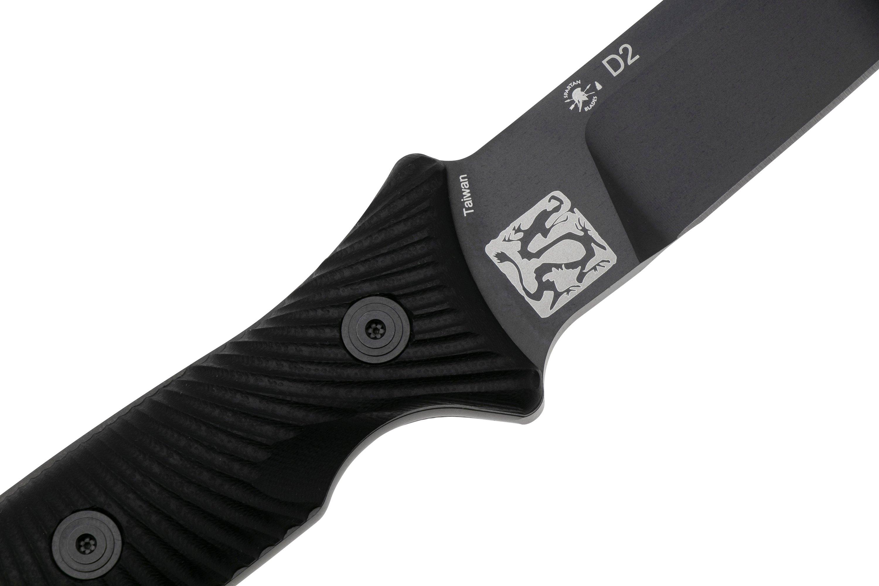 Spartan Blades Spartan-Ronin Torii, Black G10, PVD D2, tactical knife ...