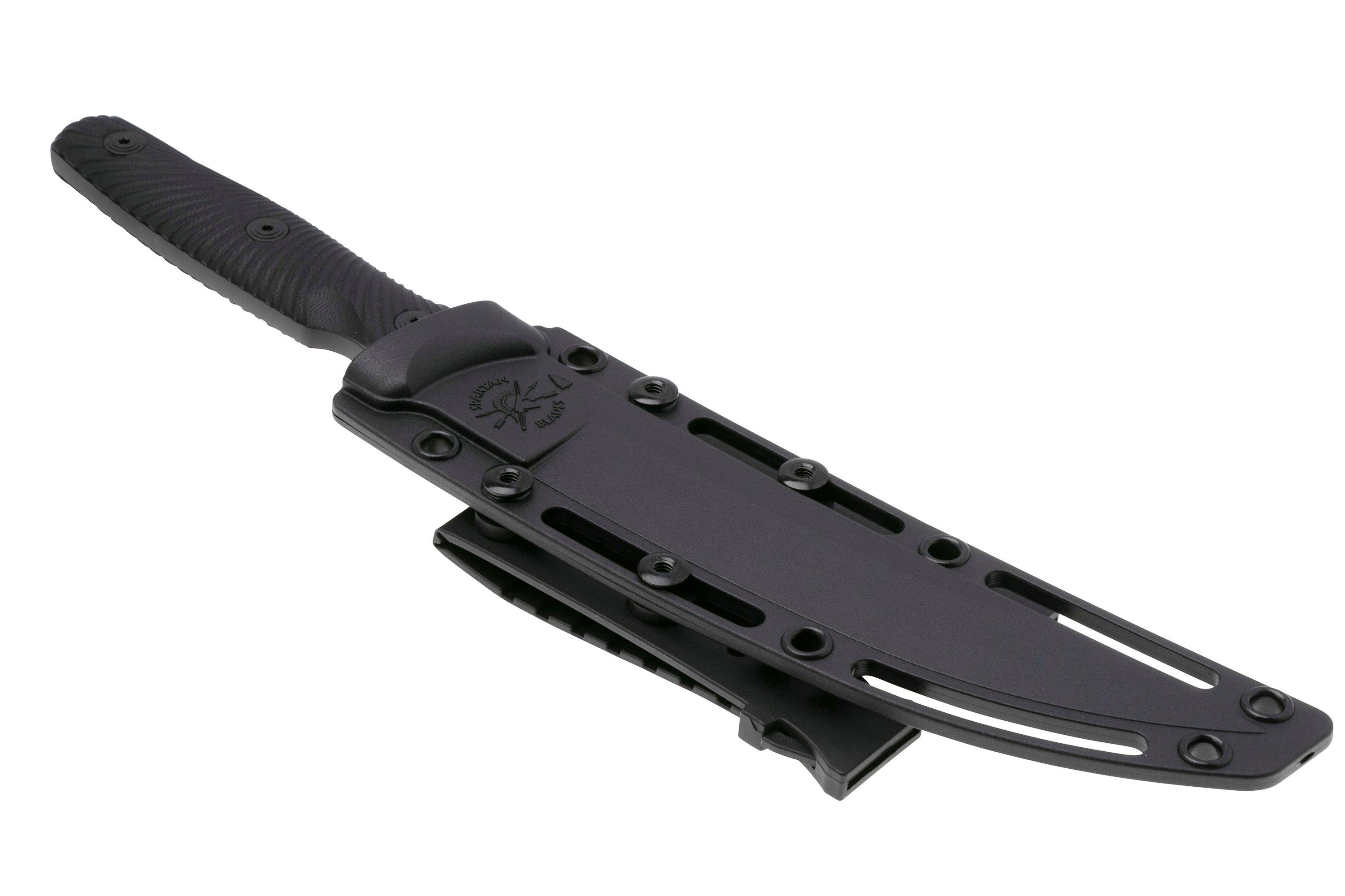 Spartan Blades Spartan-Ronin Torii, Black G10, PVD D2, tactical knife ...