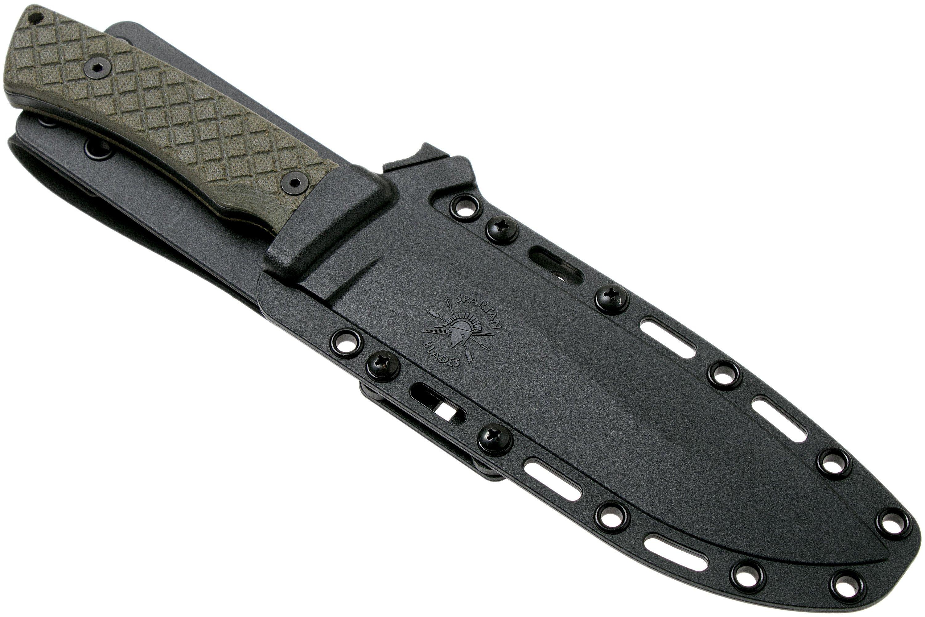Spartan Blades Machai SBSL002BKGR Green survival knife | Advantageously ...