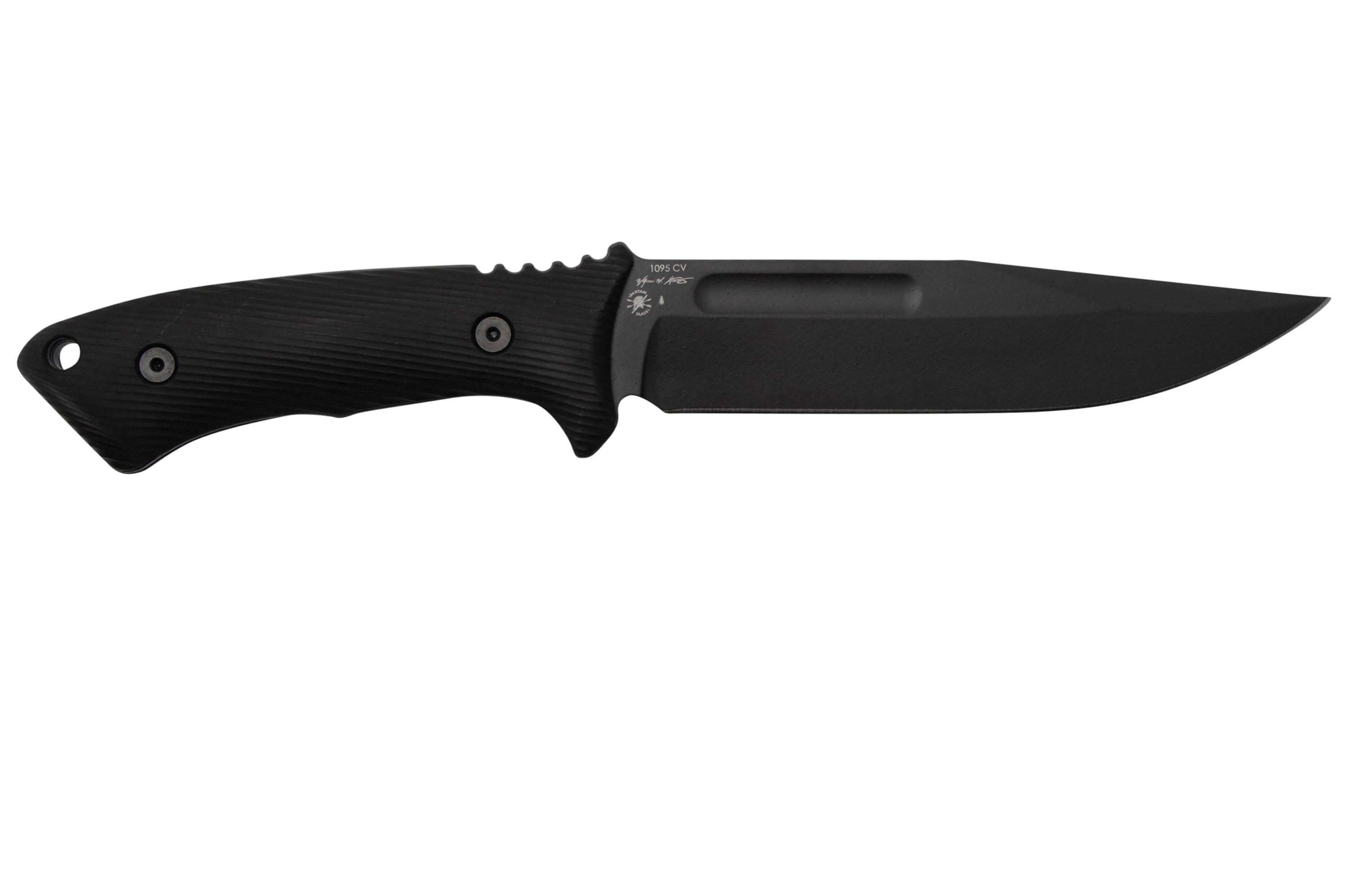 Spartan Blades Harsey Fighter SBSL006BK Black 1095 Cro-Van, fixed knife ...