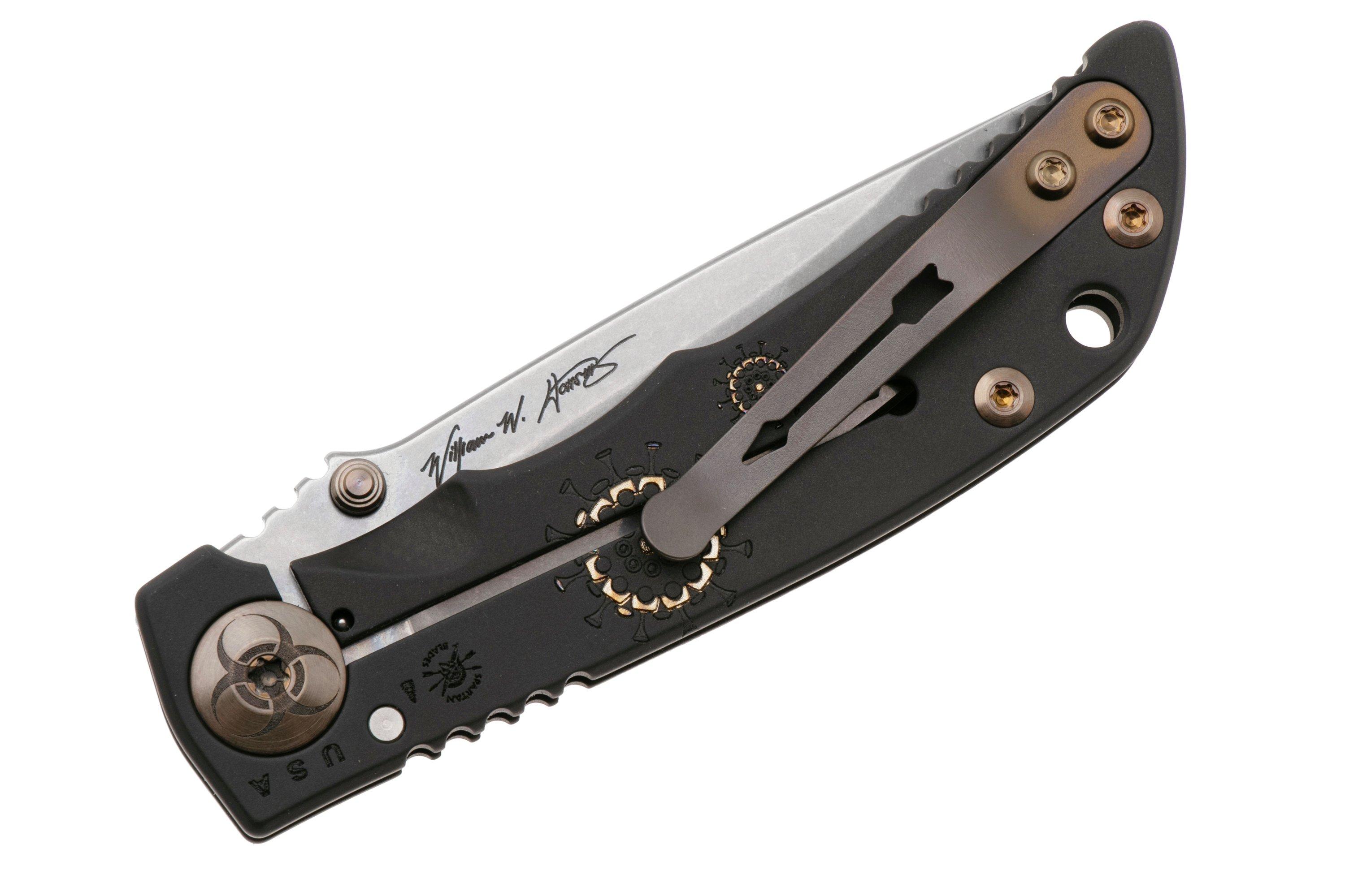 Spartan Harsey Folder 3.25 SF10C-BL-PL, Stonewashed CPM MagnaCut ...