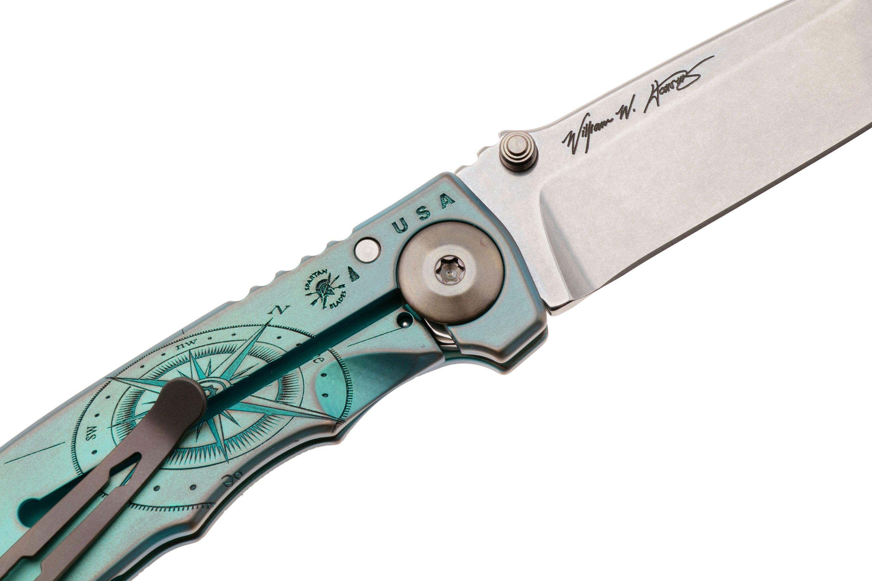 Spartan Harsey Folder 3.25 SF10C-COMPASS, Stonewashed CPM MagnaCut ...
