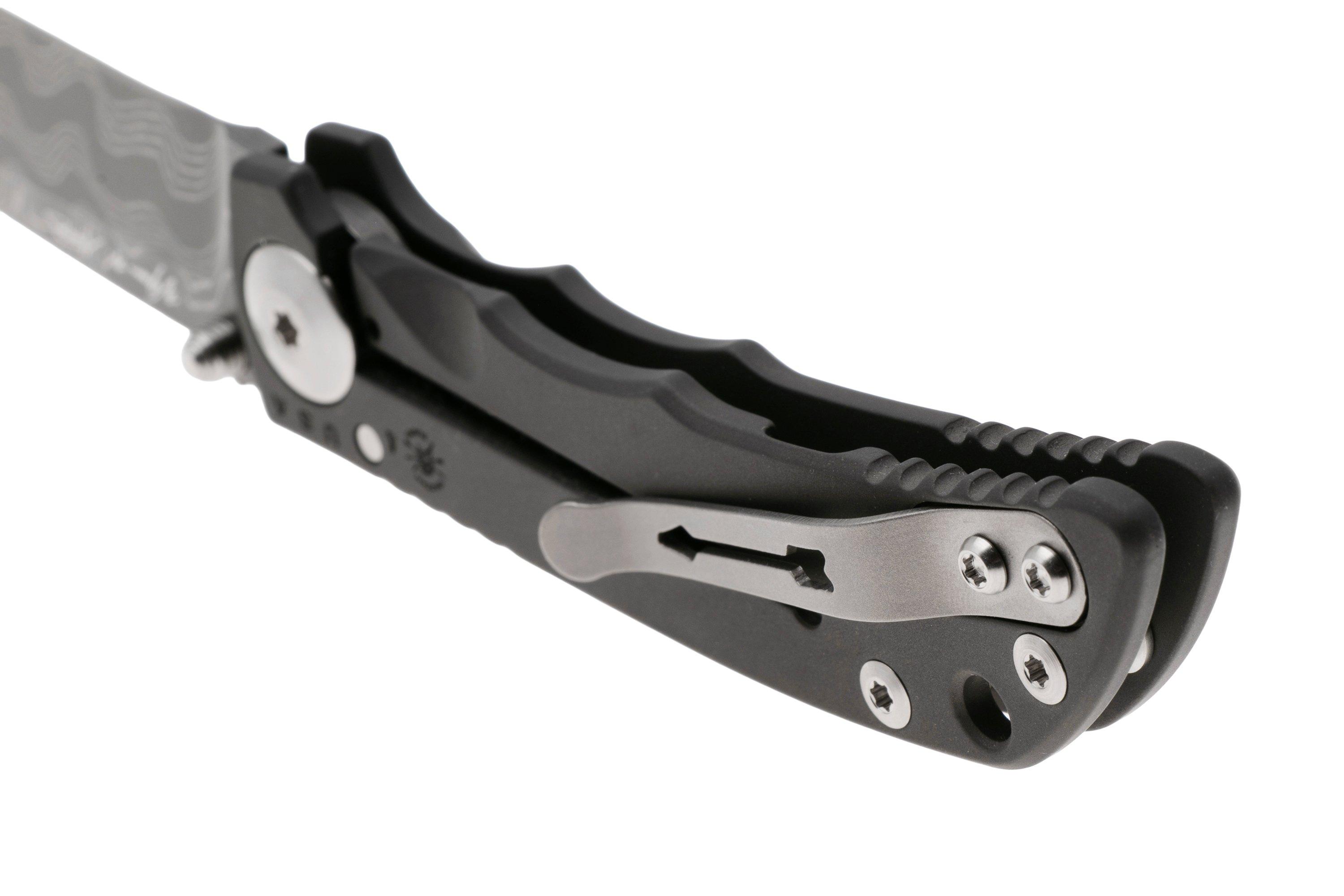 Spartan Harsey Folder 3.25 SF10DMC-BL-PVD-FR, Damascus, Black PVD ...