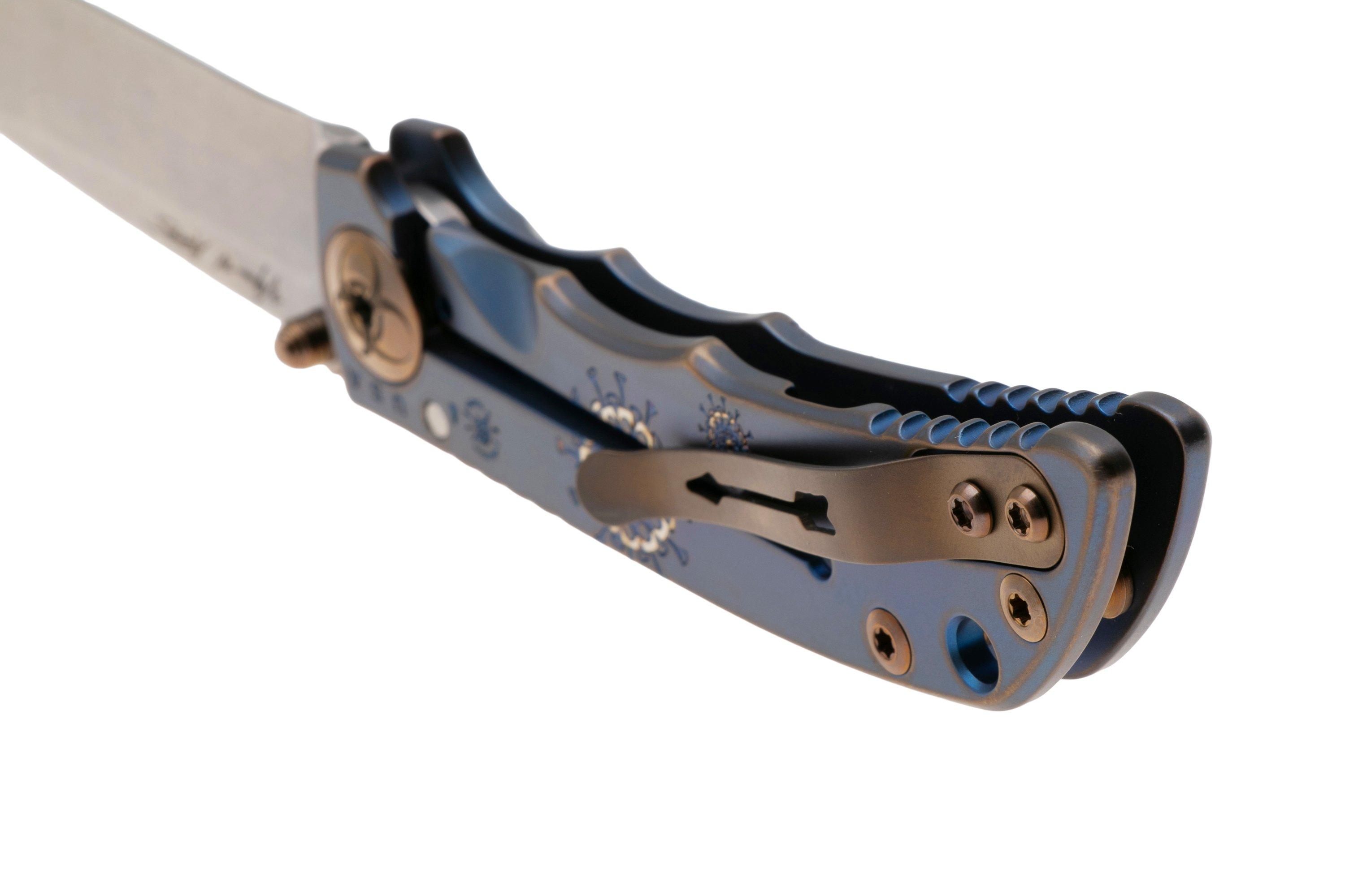 Spartan Harsey Folder 3.25 SF10SWBL-PL-DOC, Stonewashed CPM MagnaCut ...