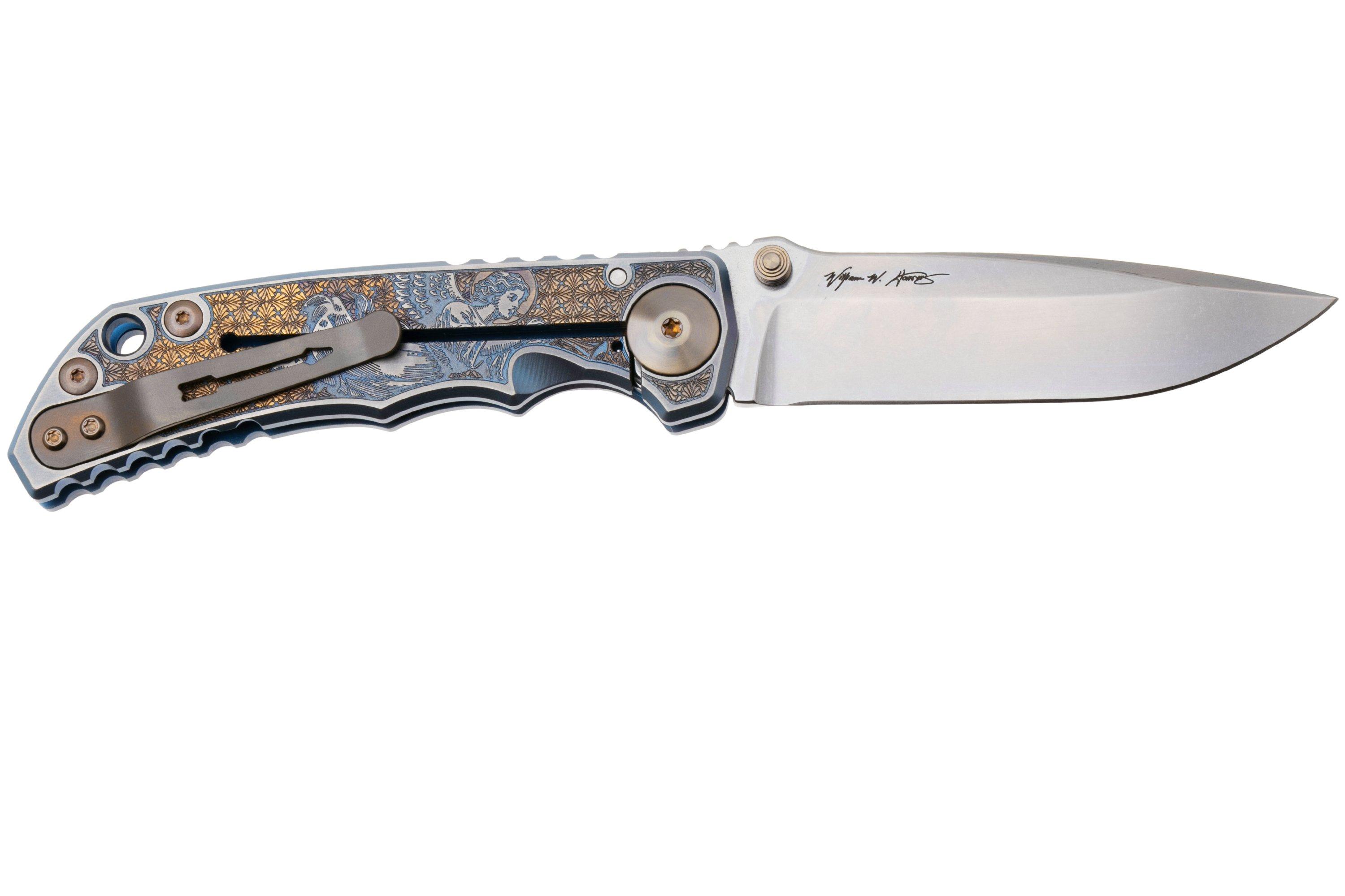 Spartan Blades Harsey Folder Angel USSF5ANGL, Stonewashed MagnaCut ...