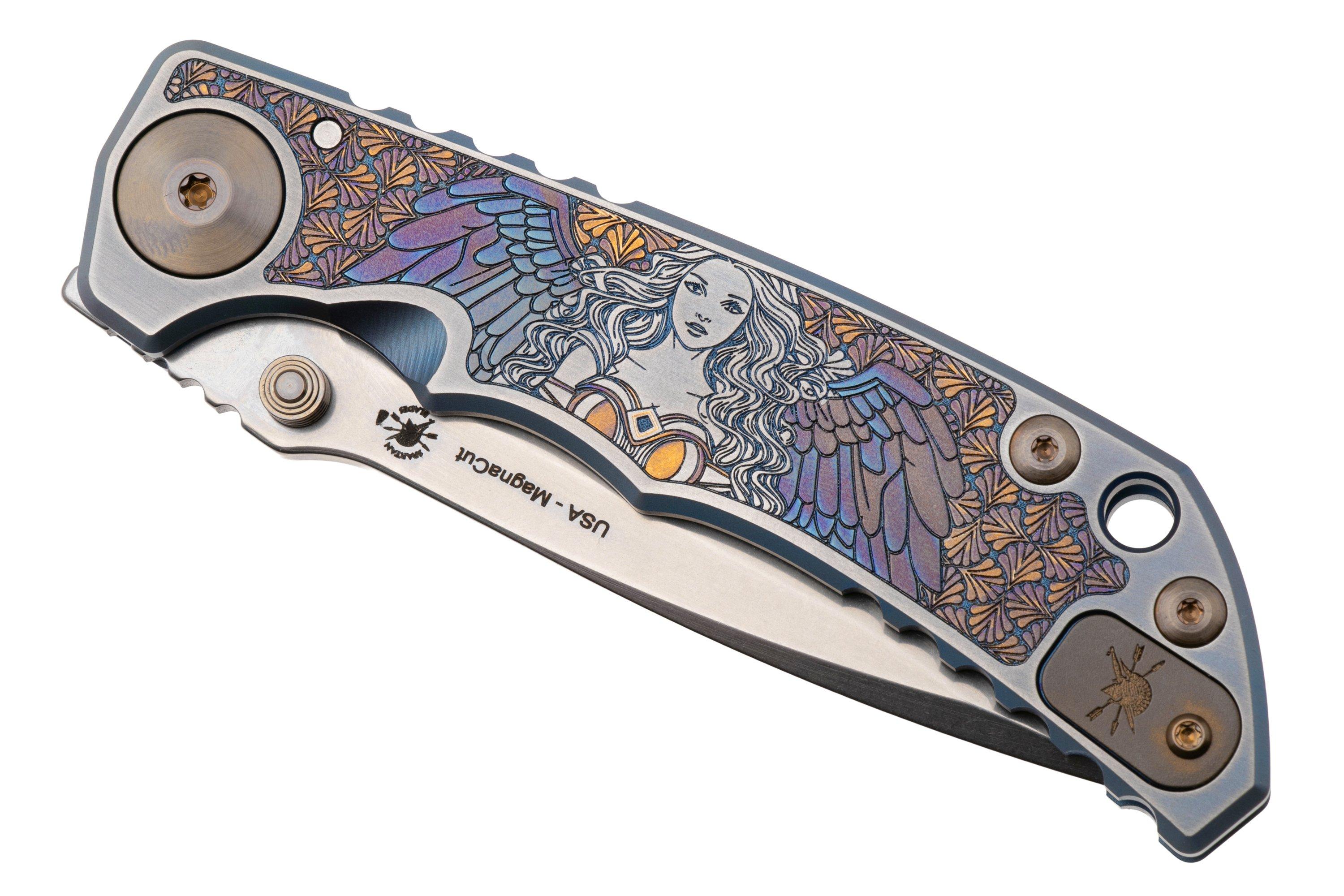 Spartan Blades Harsey Folder Angel USSF5ANGL, Stonewashed MagnaCut ...