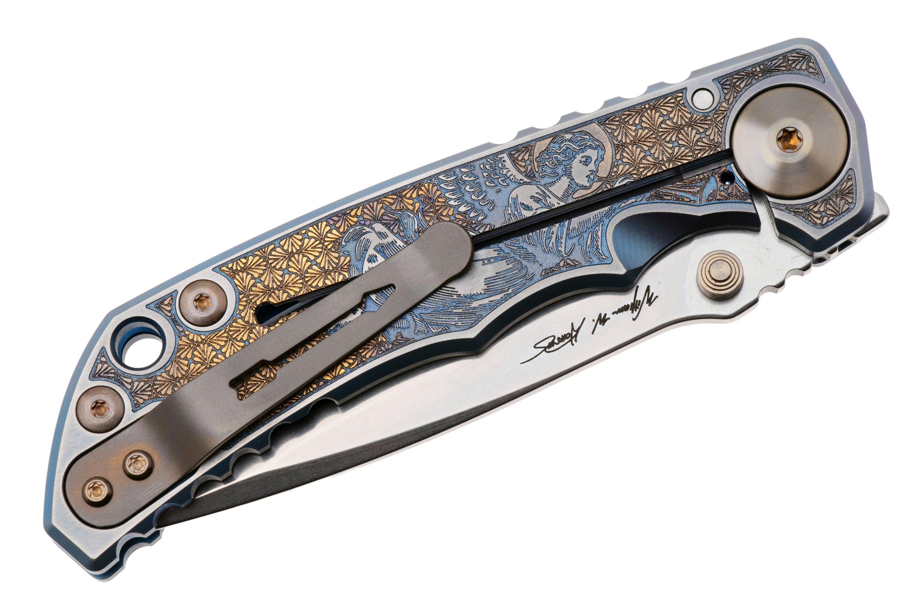 Spartan Blades Harsey Folder Angel USSF5ANGL, Stonewashed MagnaCut ...