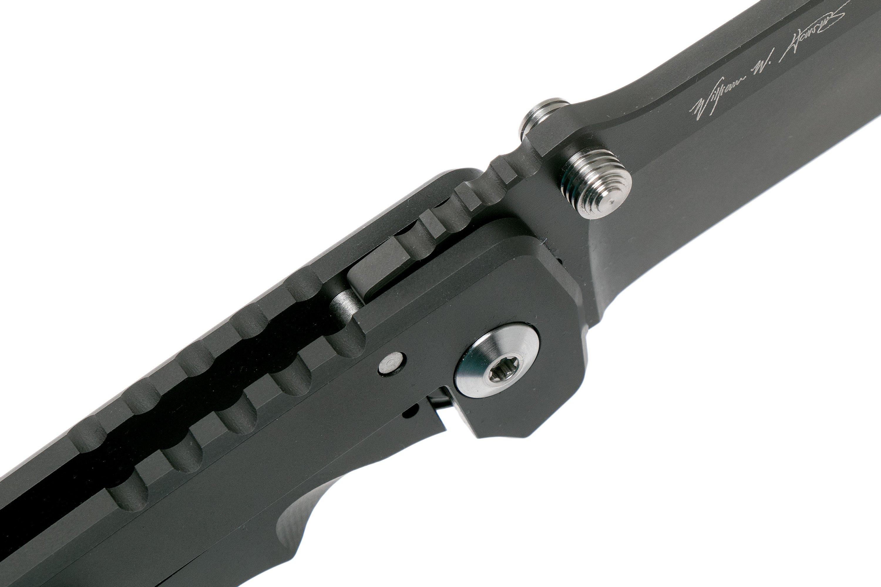 Spartan Blades Harsey Folder, Black PVD, Silver hardware SF5BK-SHW ...