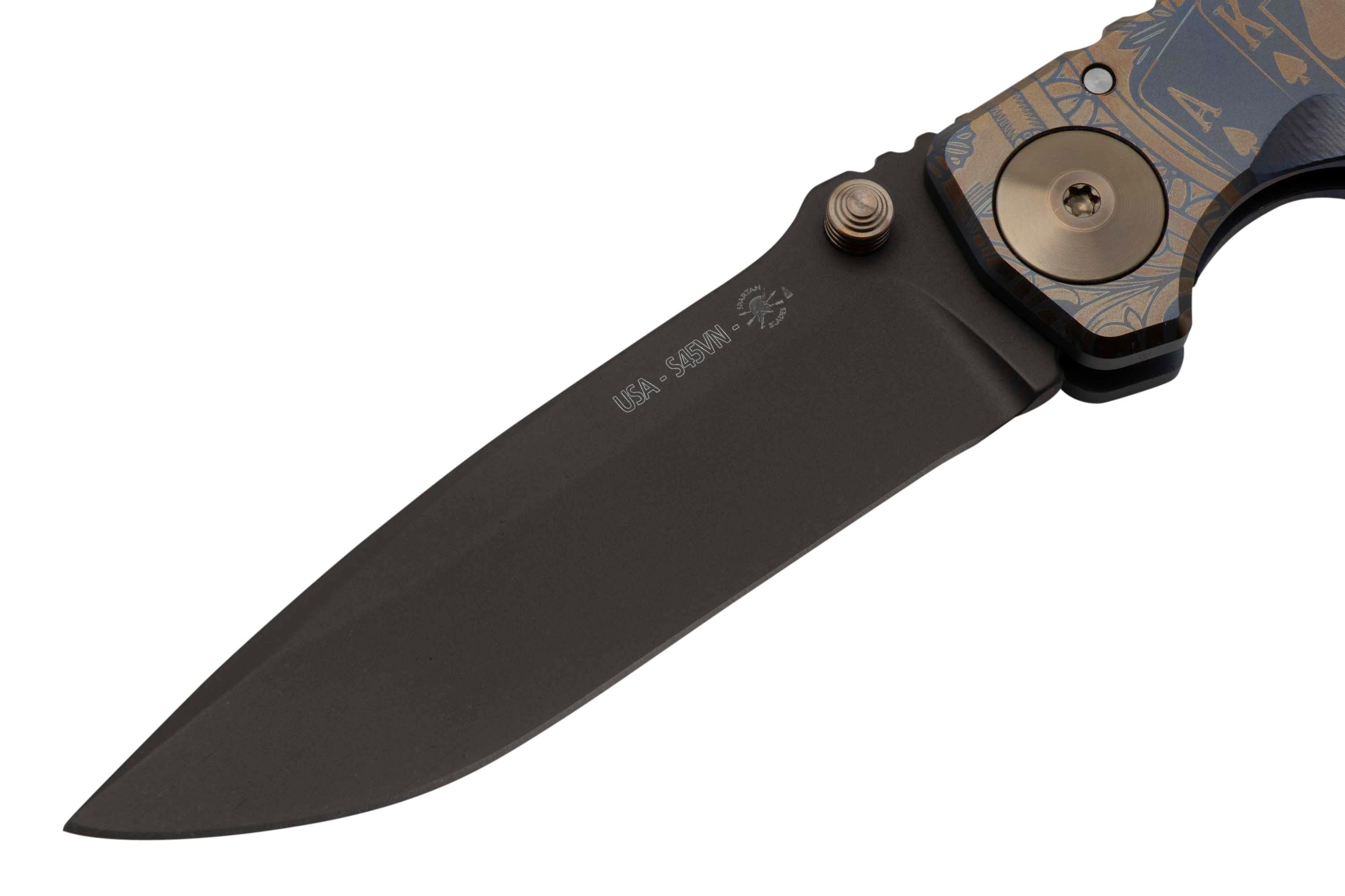 Spartan Blades Harsey Folder, 2022 Special Edition Royal Flush ...