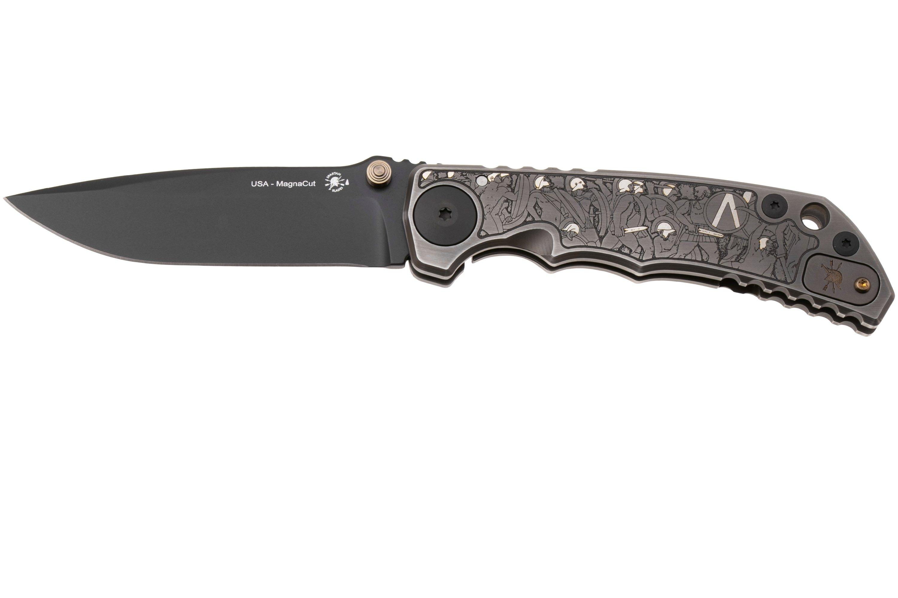 Spartan Blades Harsey Folder Spartan Battle USSF5SBAT, PVD MagnaCut ...