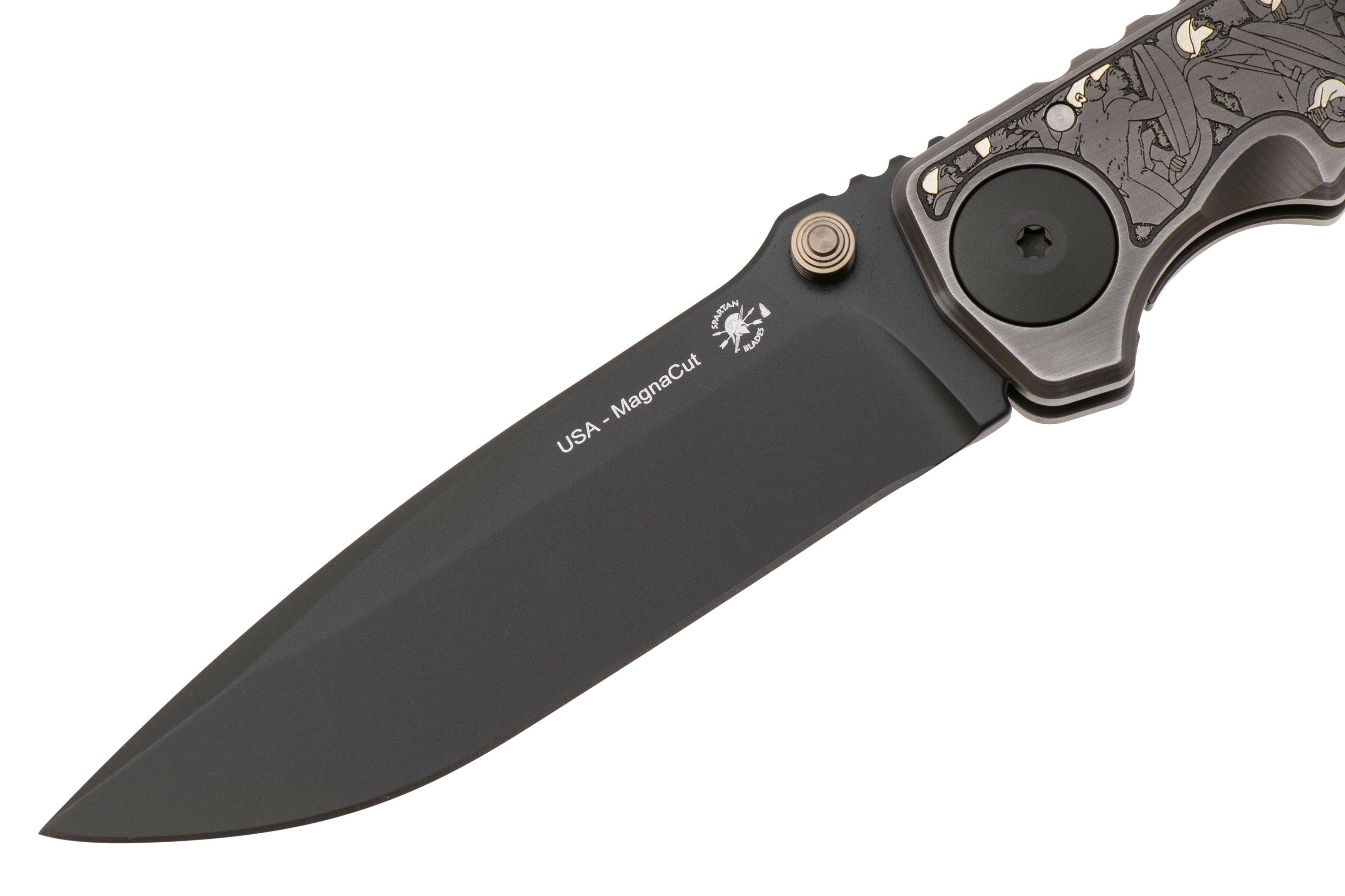 Spartan Blades Harsey Folder Spartan Battle USSF5SBAT, PVD MagnaCut ...