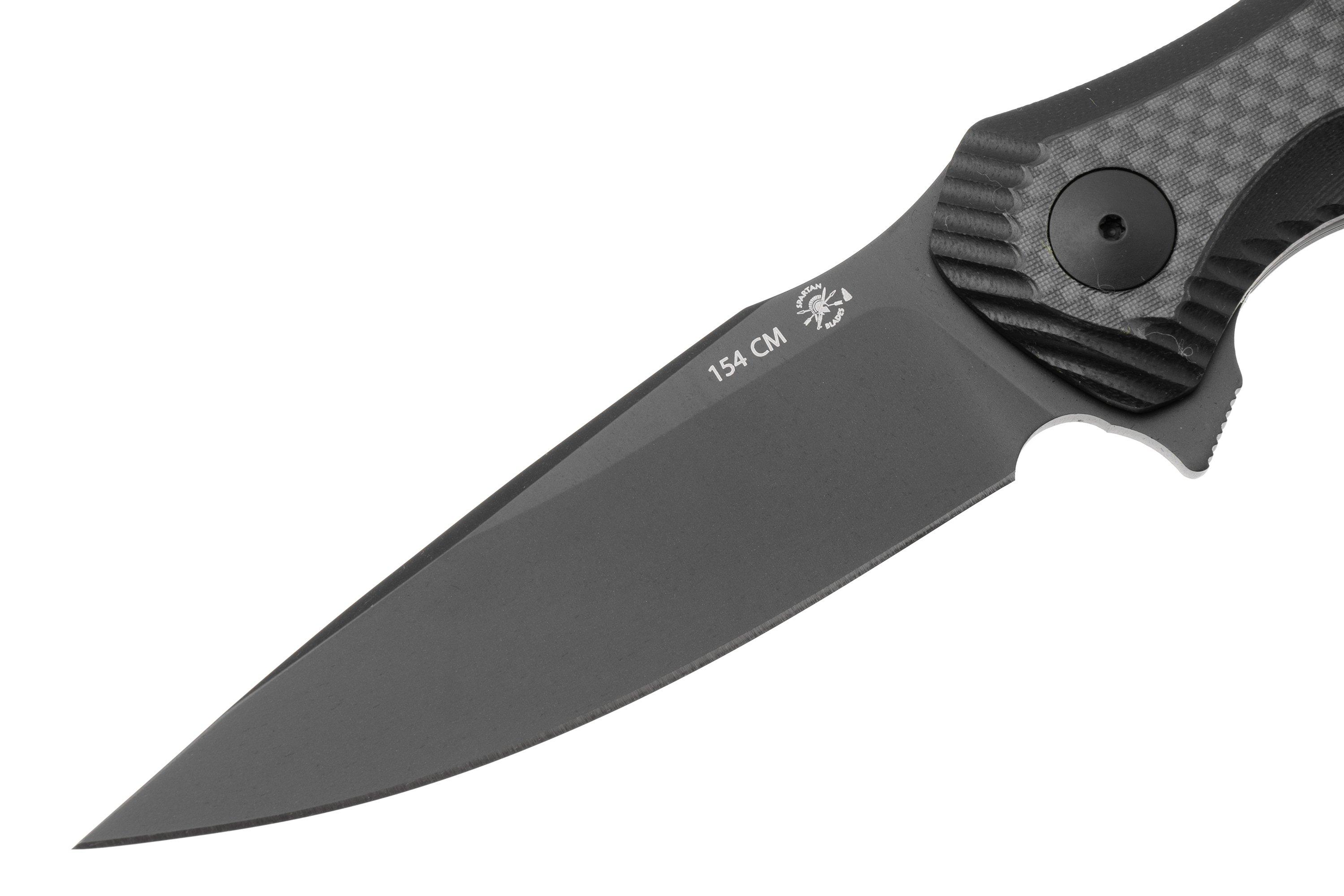 Spartan Blades Poros Flipper SFBL11CF Carbon Fiber Black G10, pocket ...