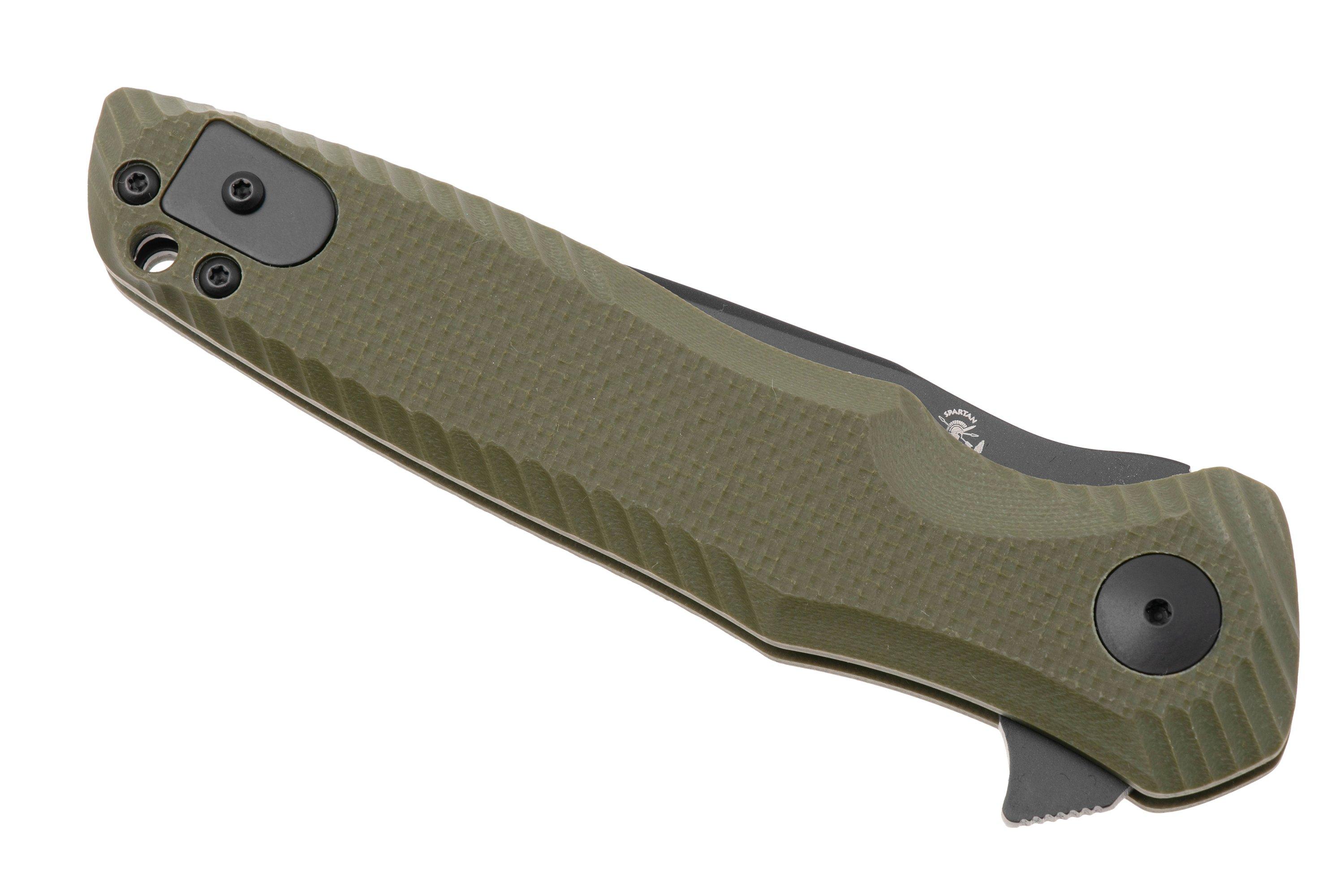 Spartan Blades Poros Flipper SFBL11GR OD Green G10, pocket knife ...