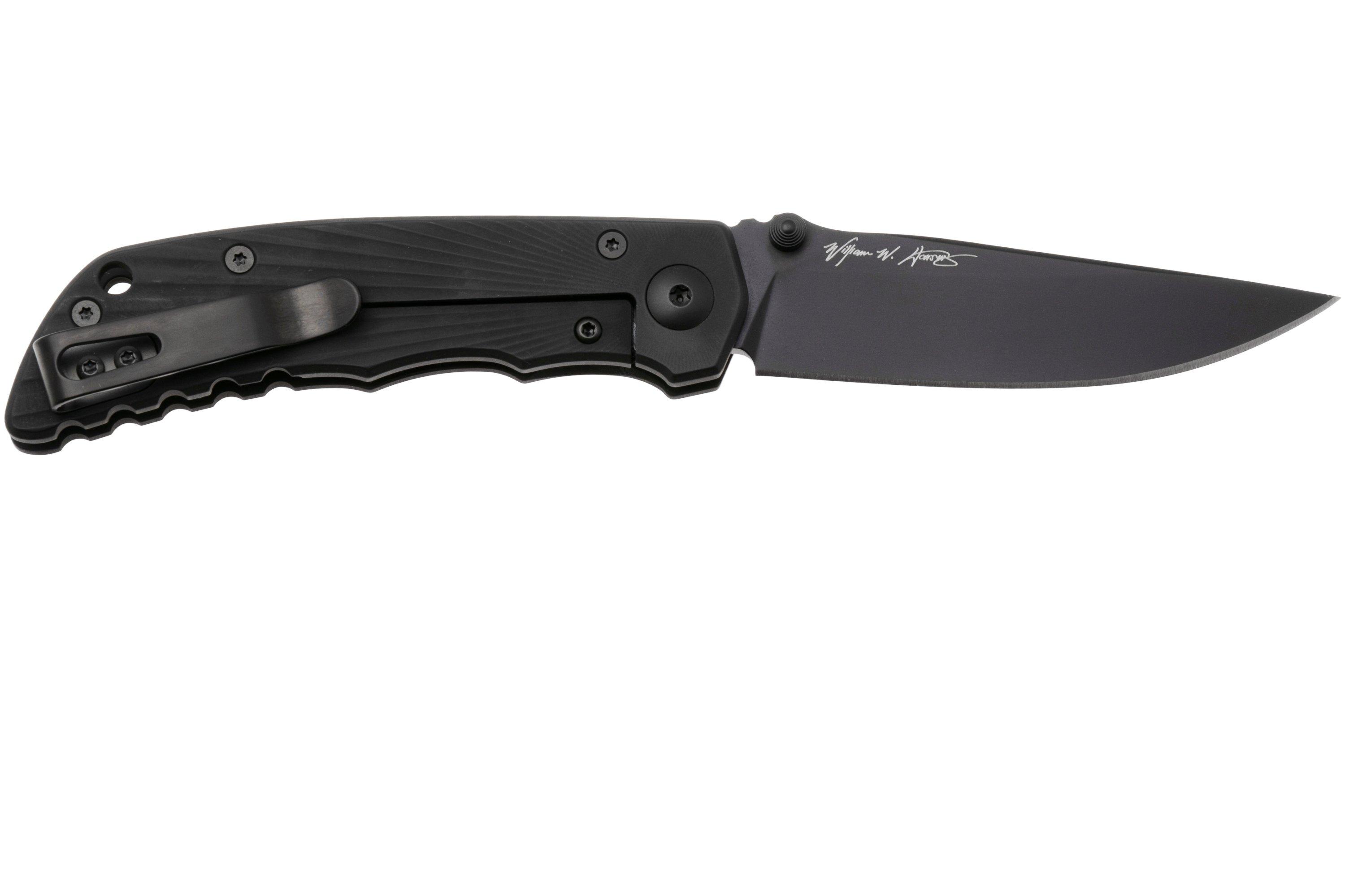 Spartan Harsey Folder 3.25 Talos II SFBL13BKBK, Black Ti Nitride 154CM ...