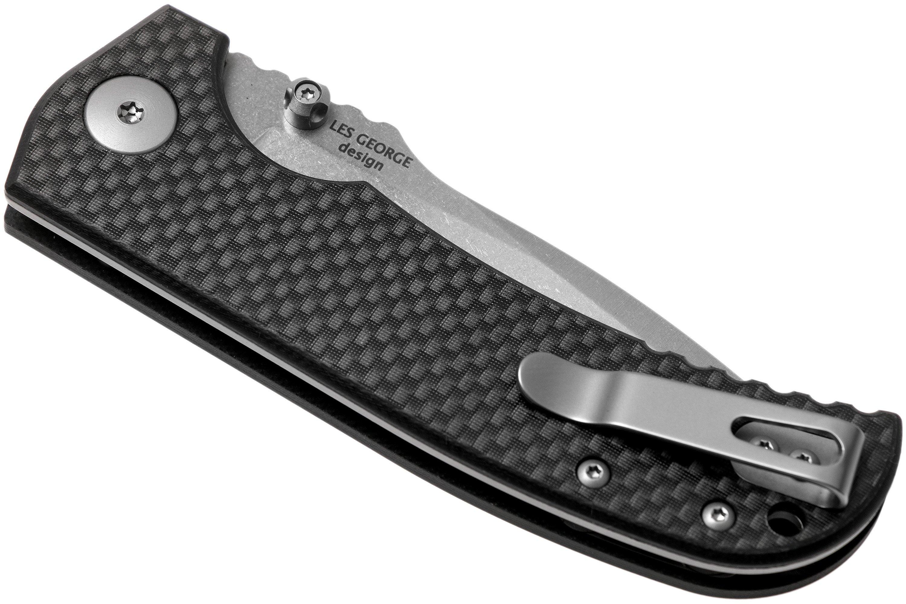 Spartan Blades Astor SFBL8CF Carbonfiber zakmes, Les George design ...