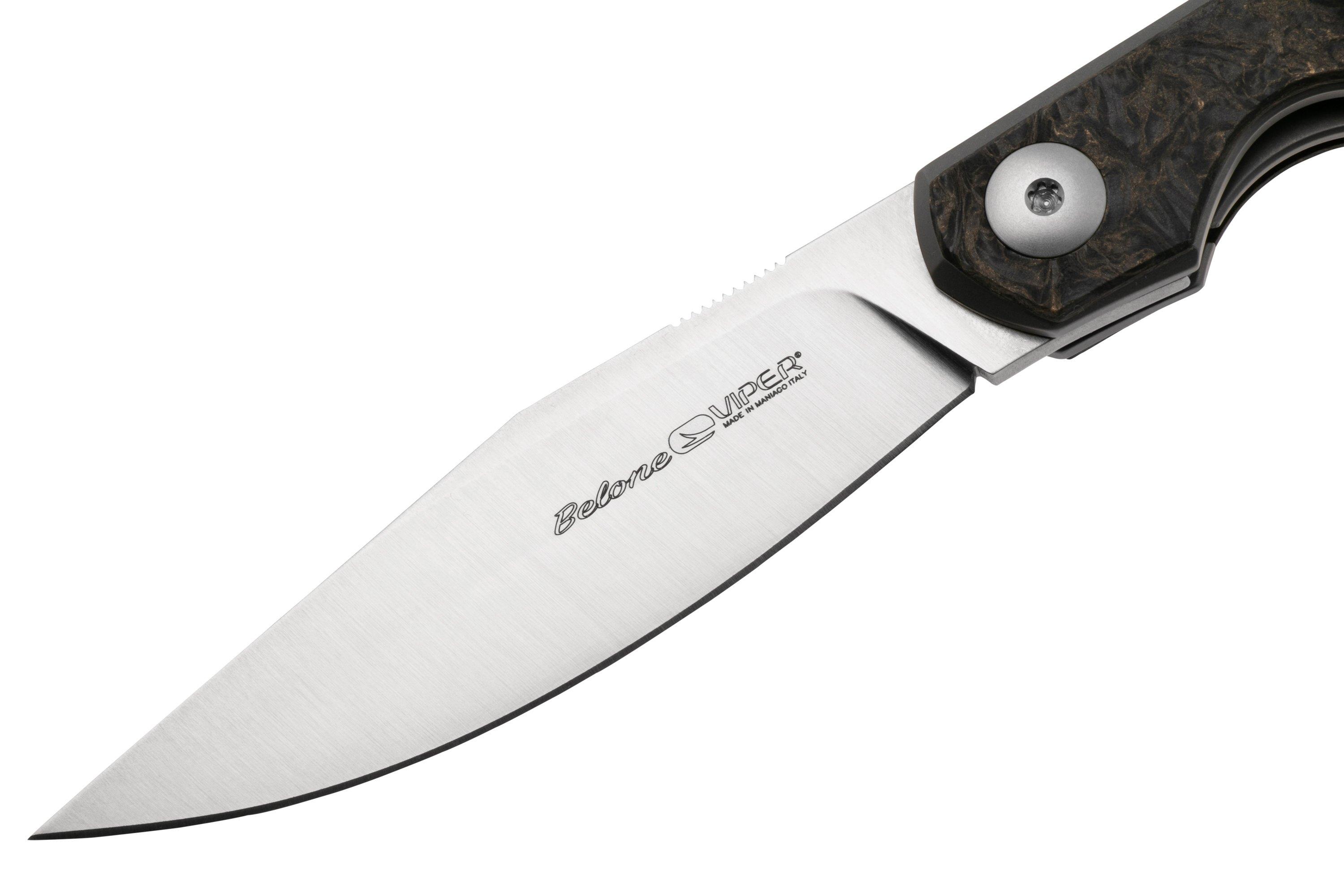 Viper Belone 5970TIFCG Dark Matter Gold Carbon Fiber pocket knife ...