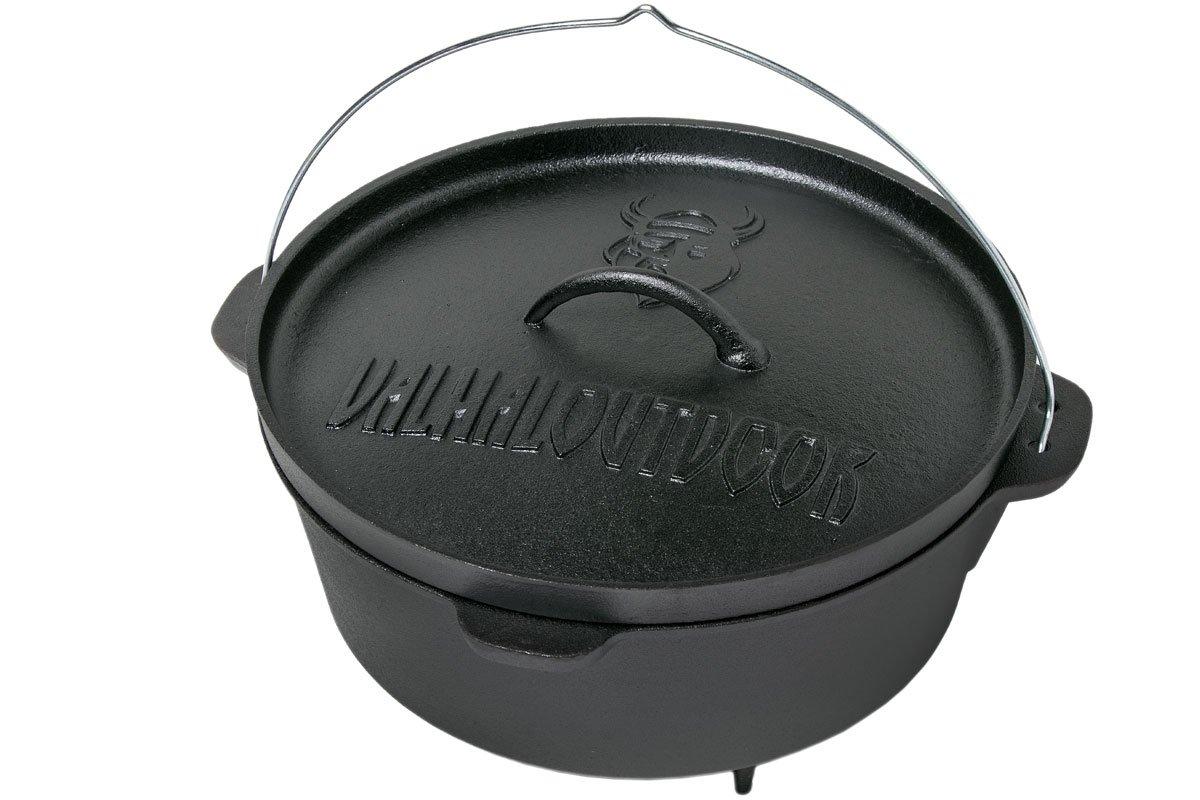 Valhal Outdoor Dutch Oven 13 litre with feet | Advantageously shopping ...