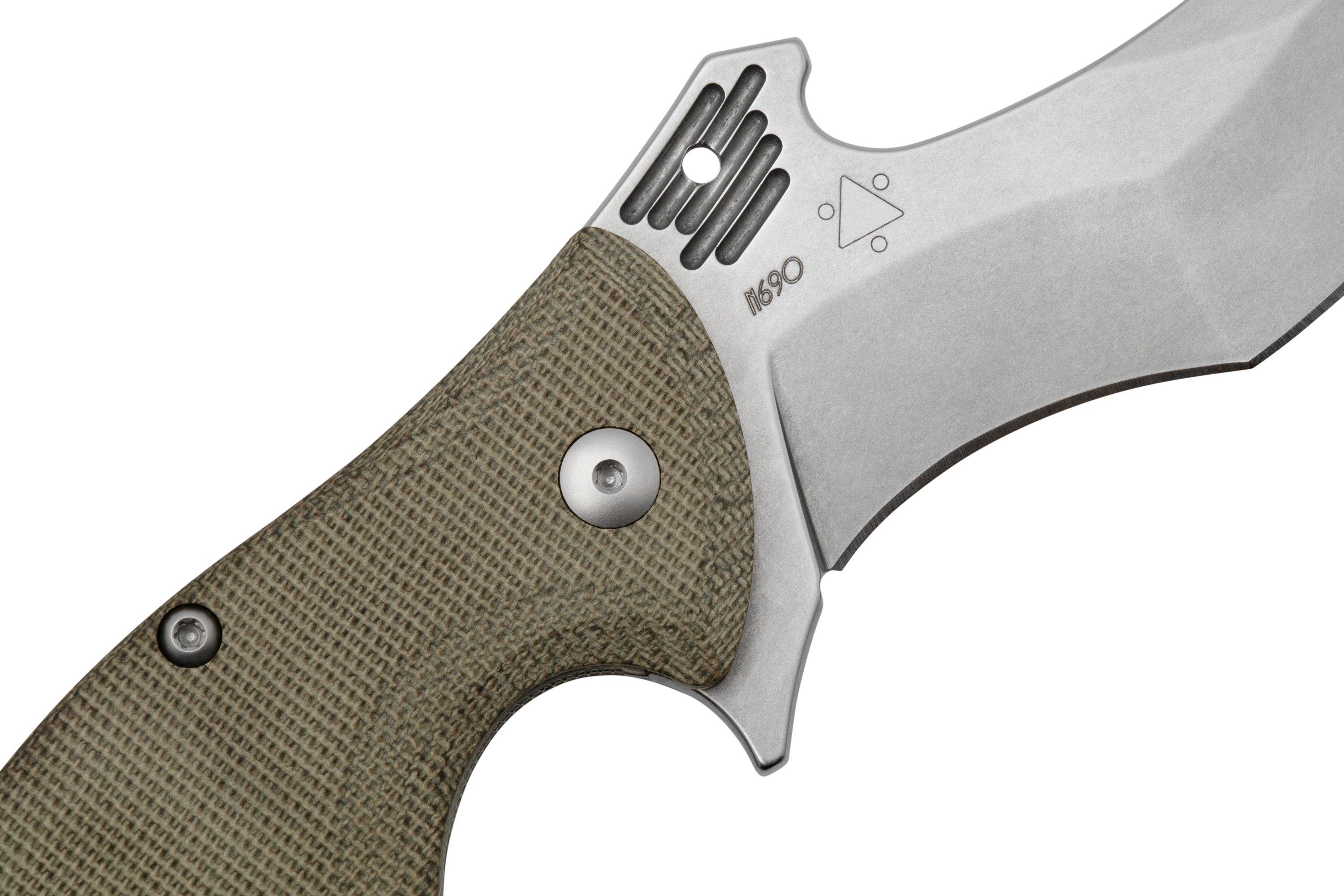 Viper Magà V5912CG N690 Böhler Stone Washed, Green Canvas Micarta ...