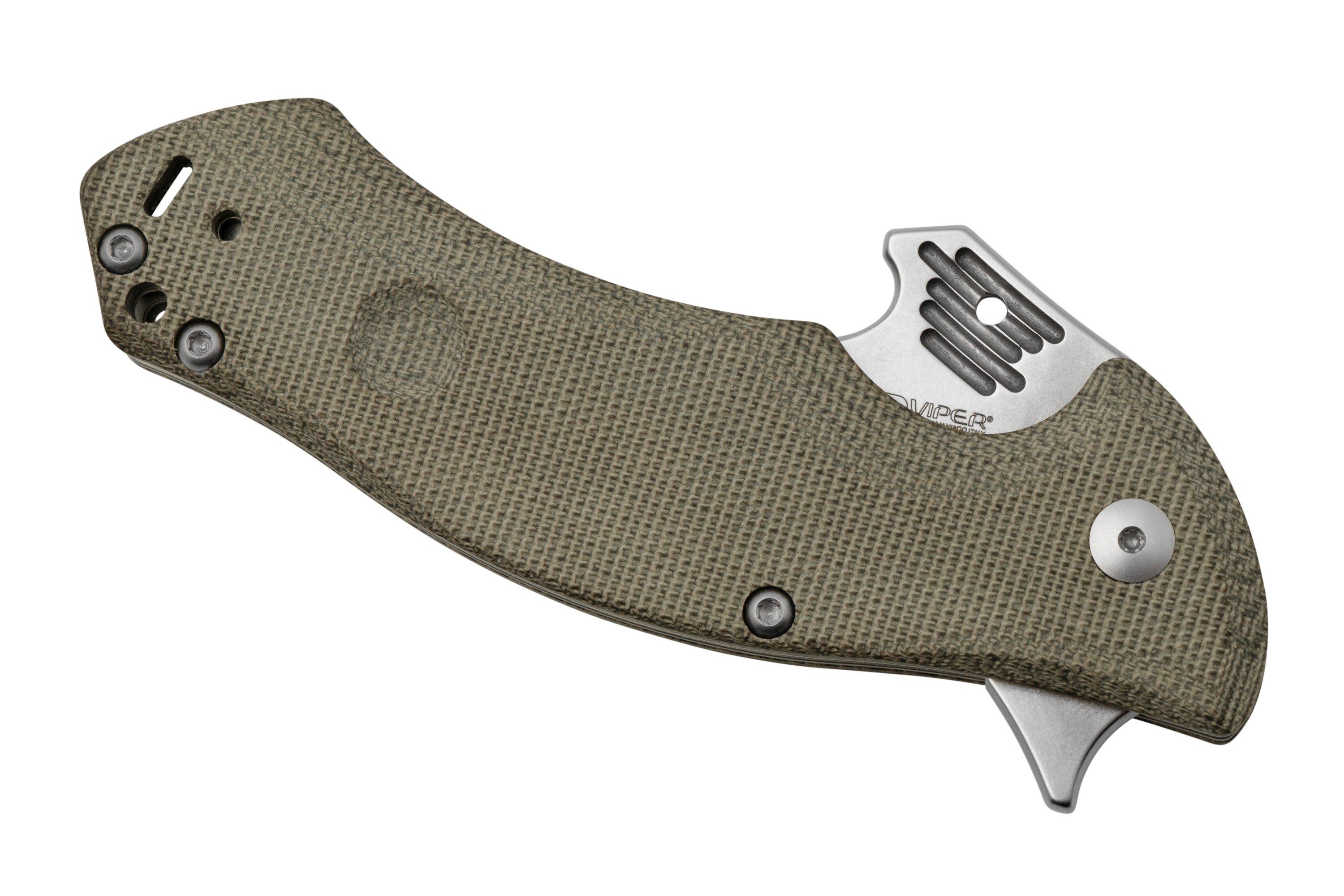 Viper Magà V5912CG N690 Böhler Stone Washed, Green Canvas Micarta ...