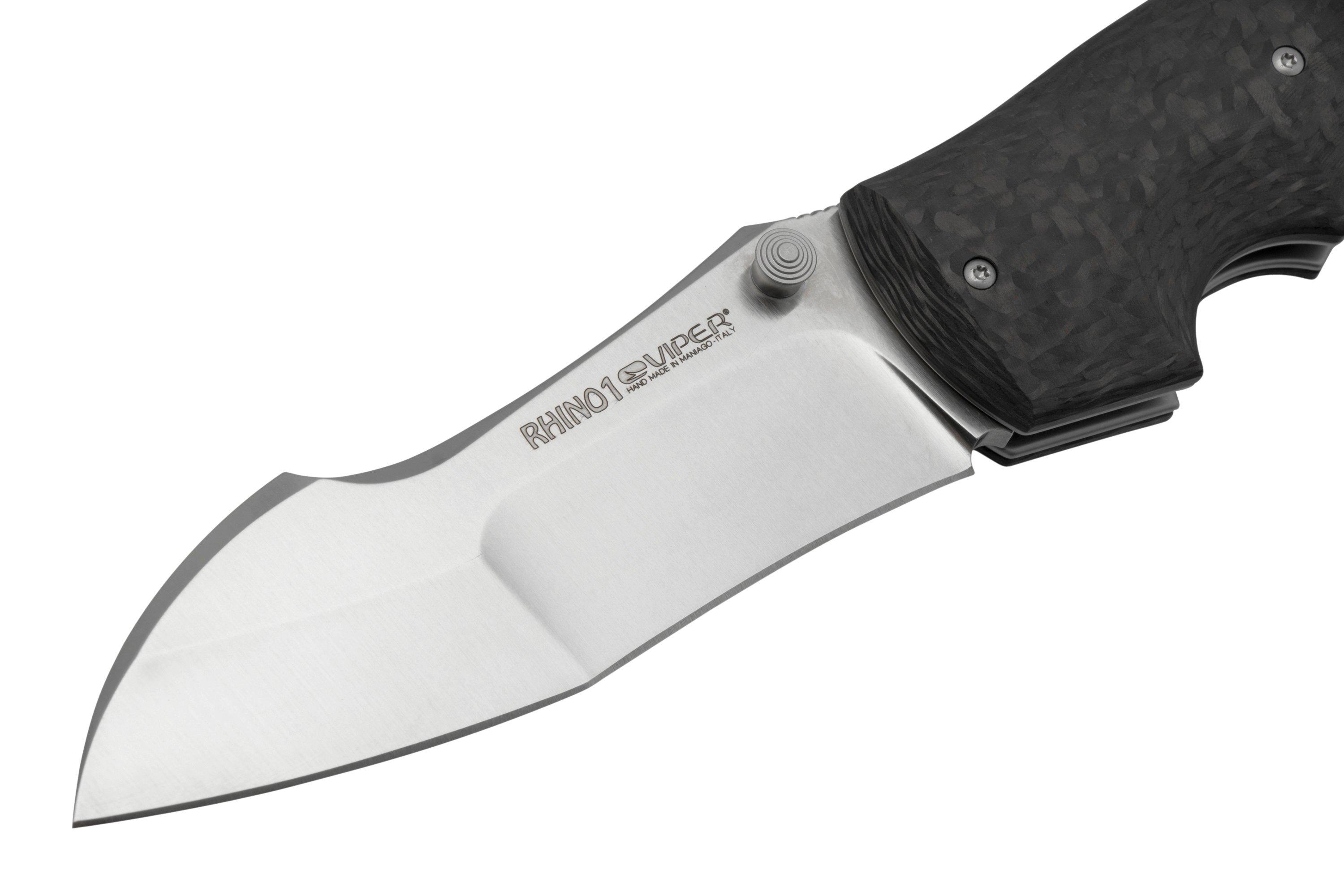 Viper Rhino 1, V5901FC, Satin Elmax, Carbonfiber pocket knife, Fabrizio ...