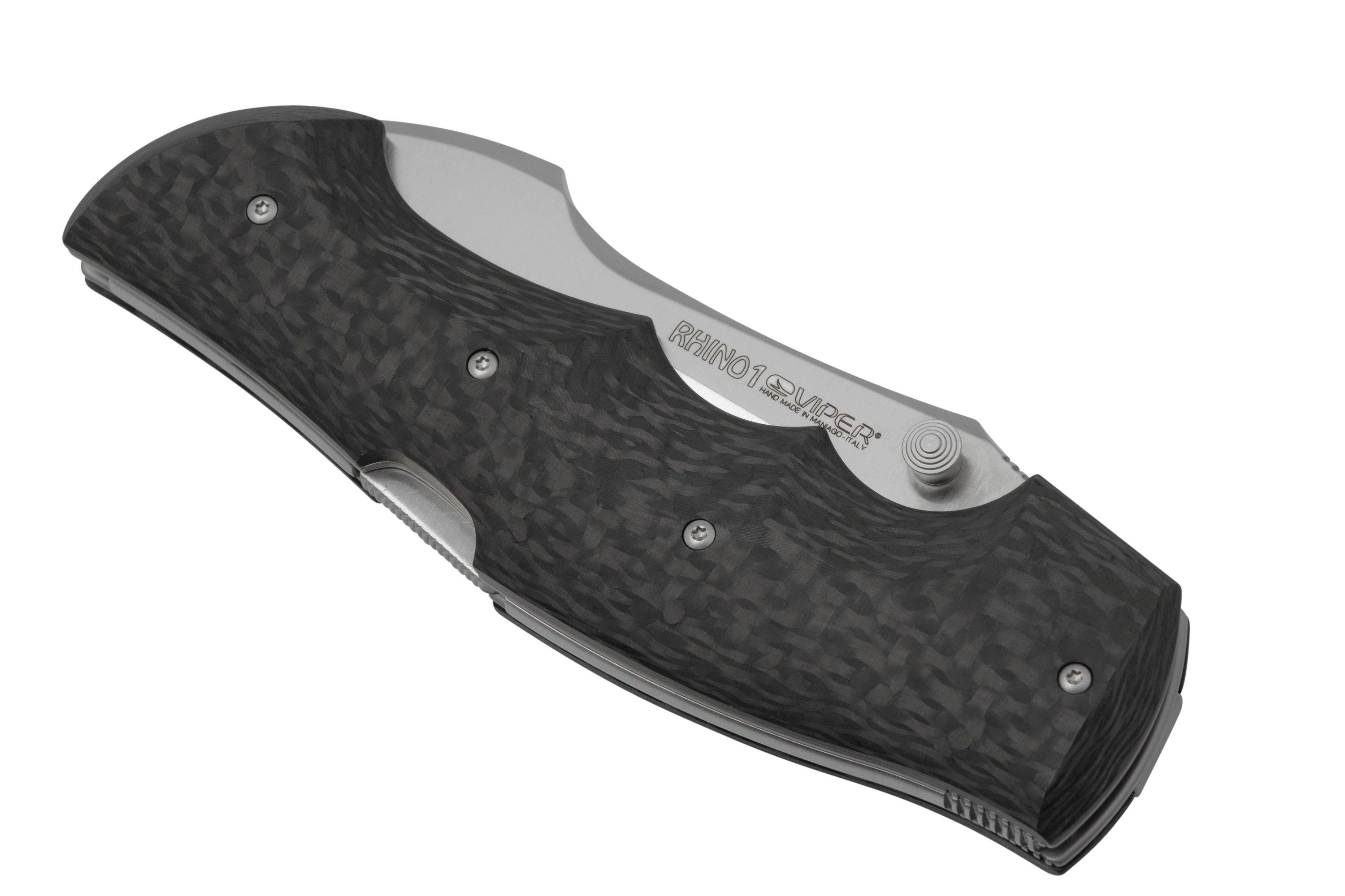 Viper Rhino 1, V5901FC, Satin Elmax, Carbonfiber zakmes, Fabrizio ...