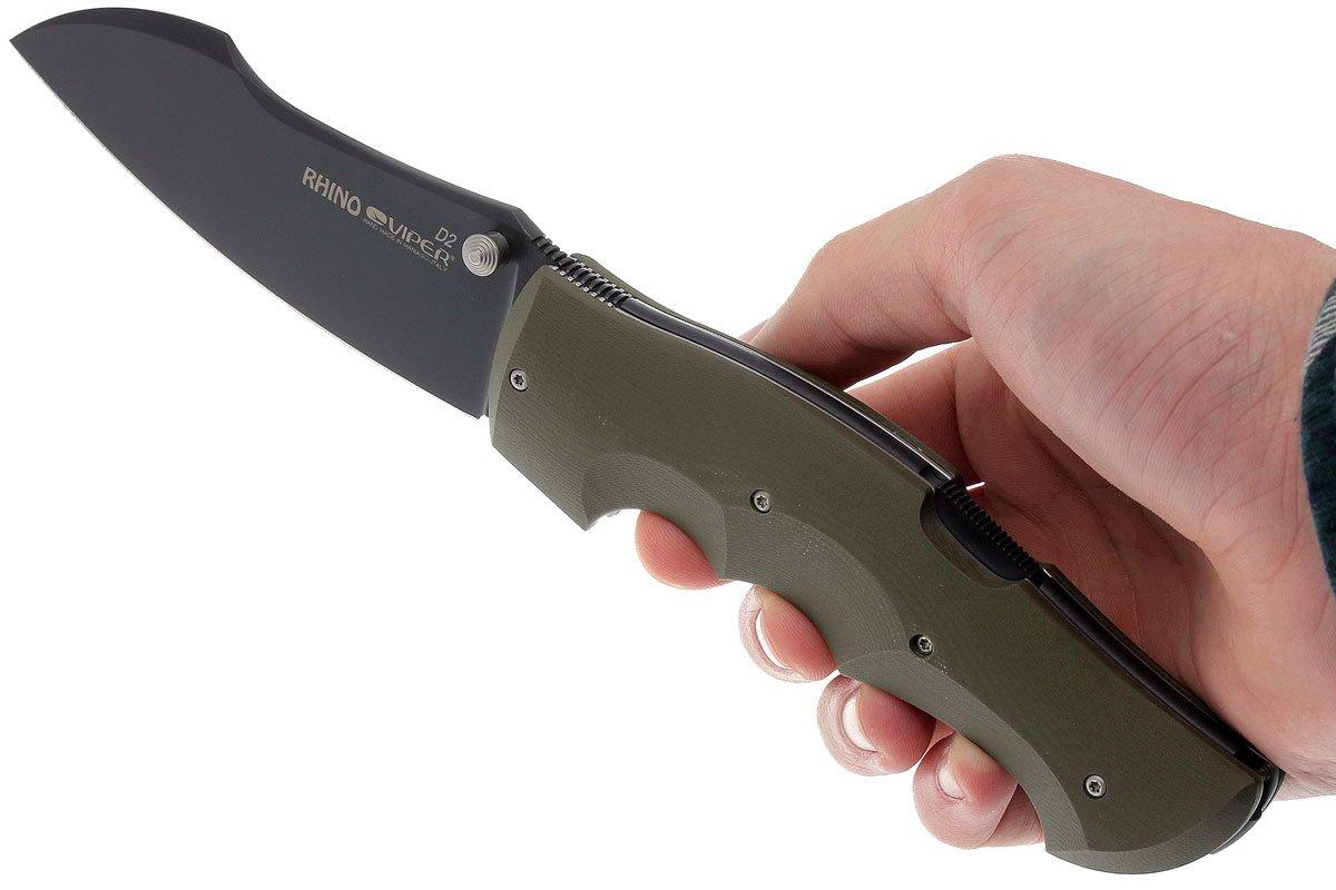 Viper Rhino V5904GR D2 black PVD, green G10 | Fare acquisti ...