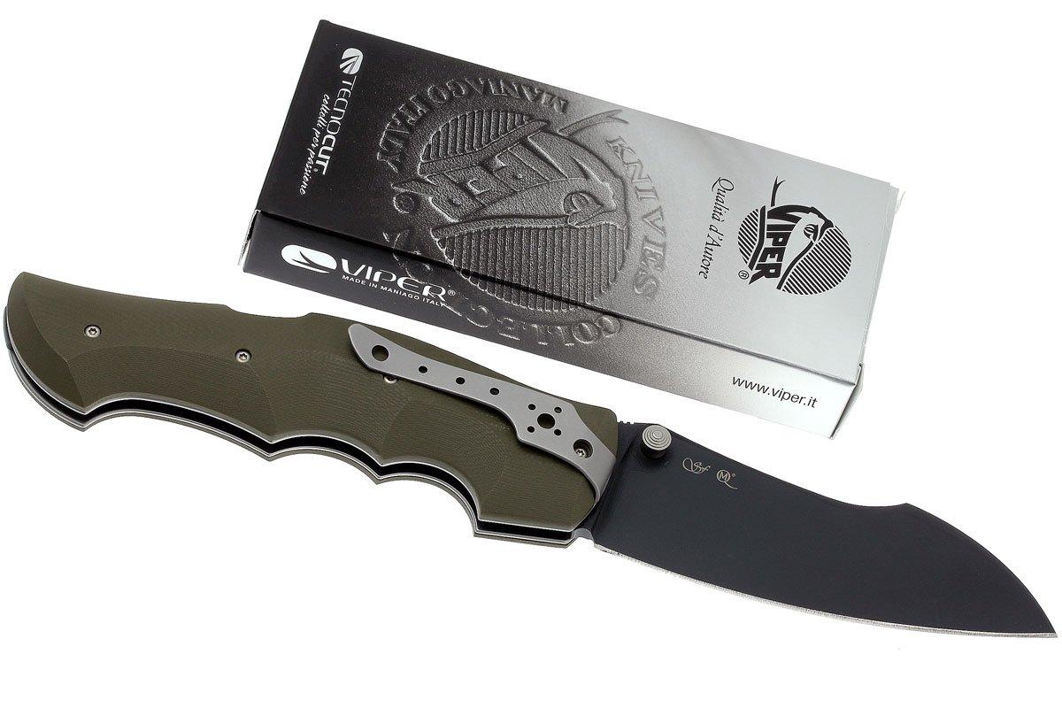 Viper Rhino V5904GR D2 black PVD, green G10 | Advantageously shopping ...