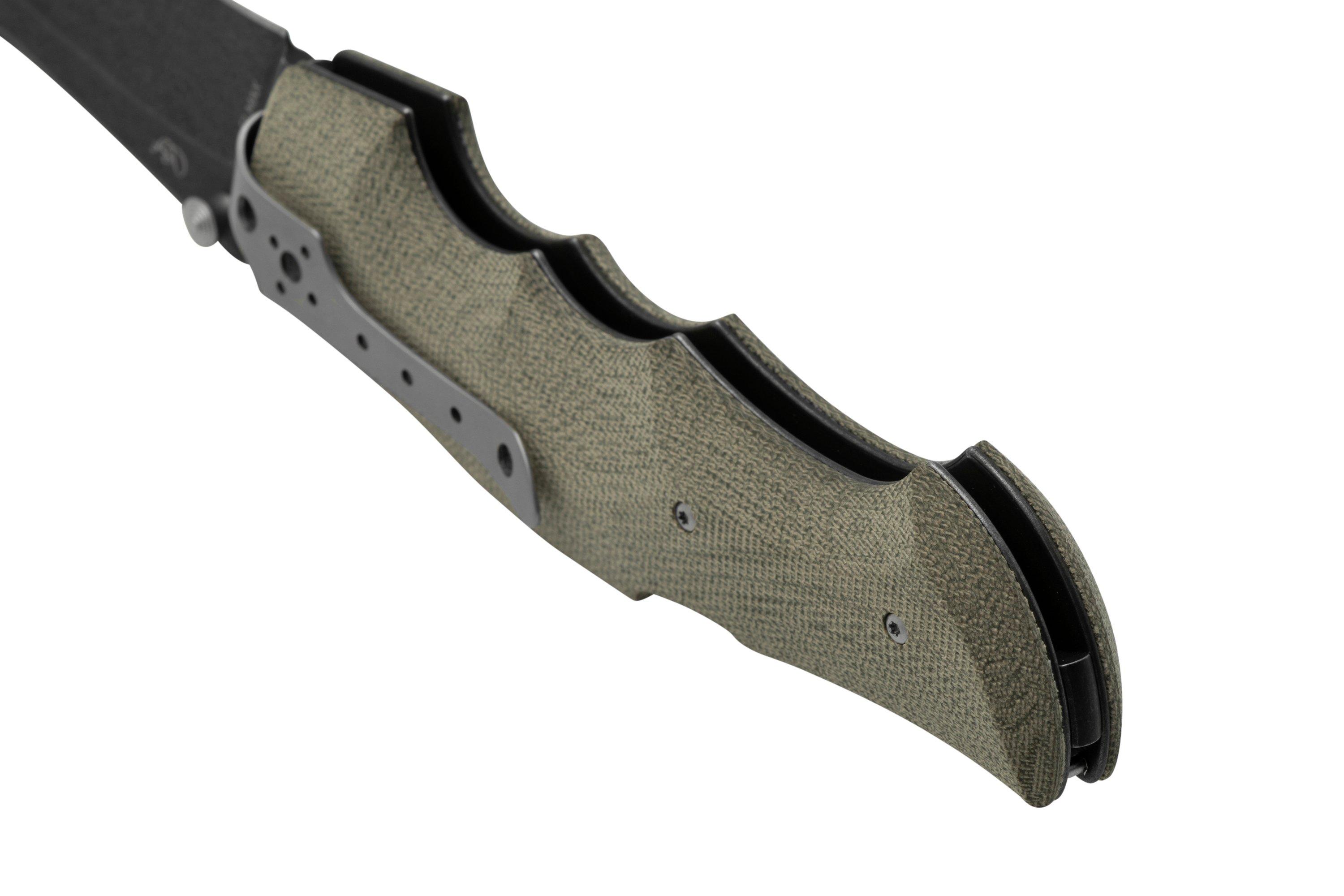 Viper Rhino 1, V5905CV, Blackwash Elmax, Green Canvas Micarta zakmes ...