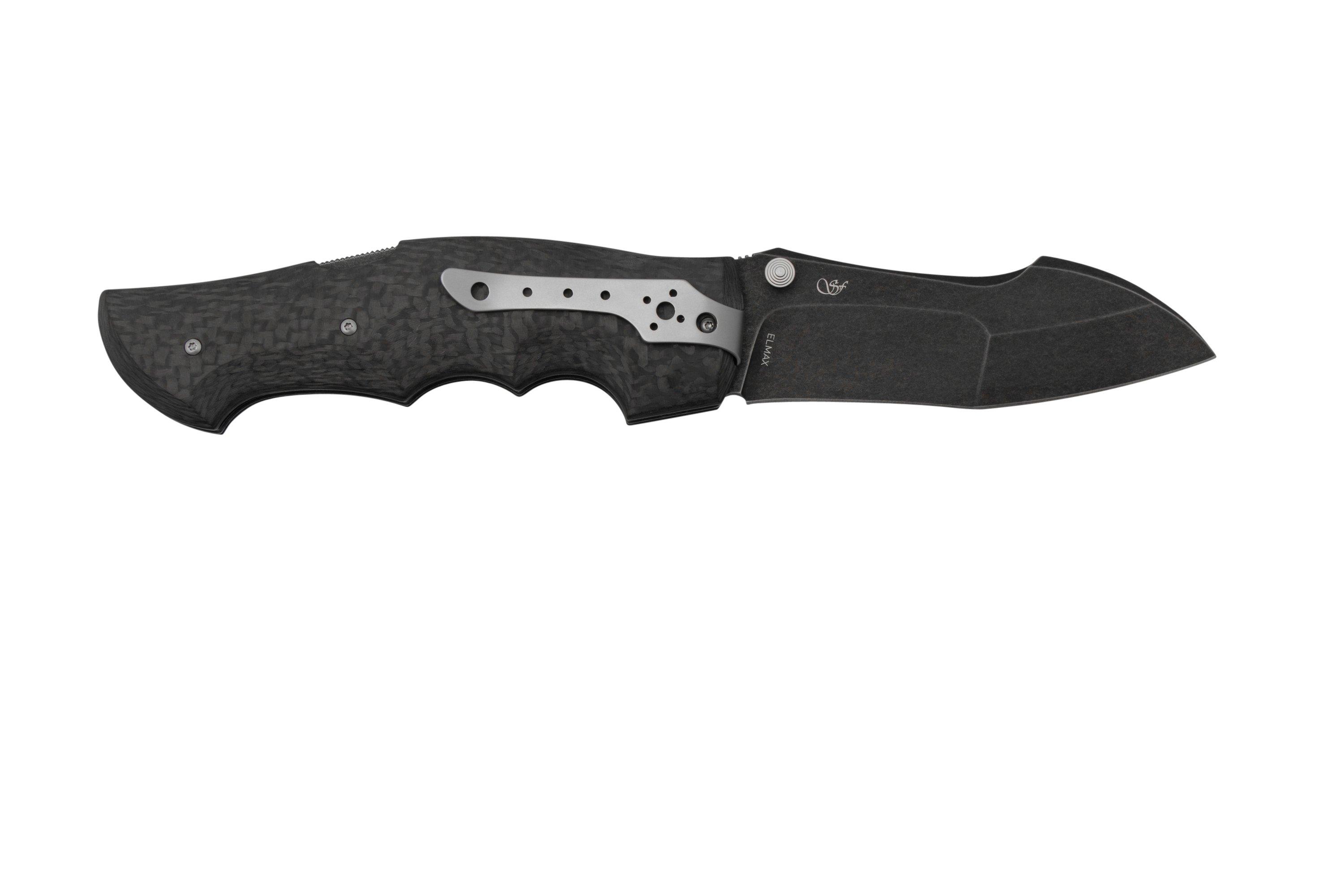 Viper Rhino 1, V5905FC, Blackwash Elmax, Carbonfiber pocket knife ...