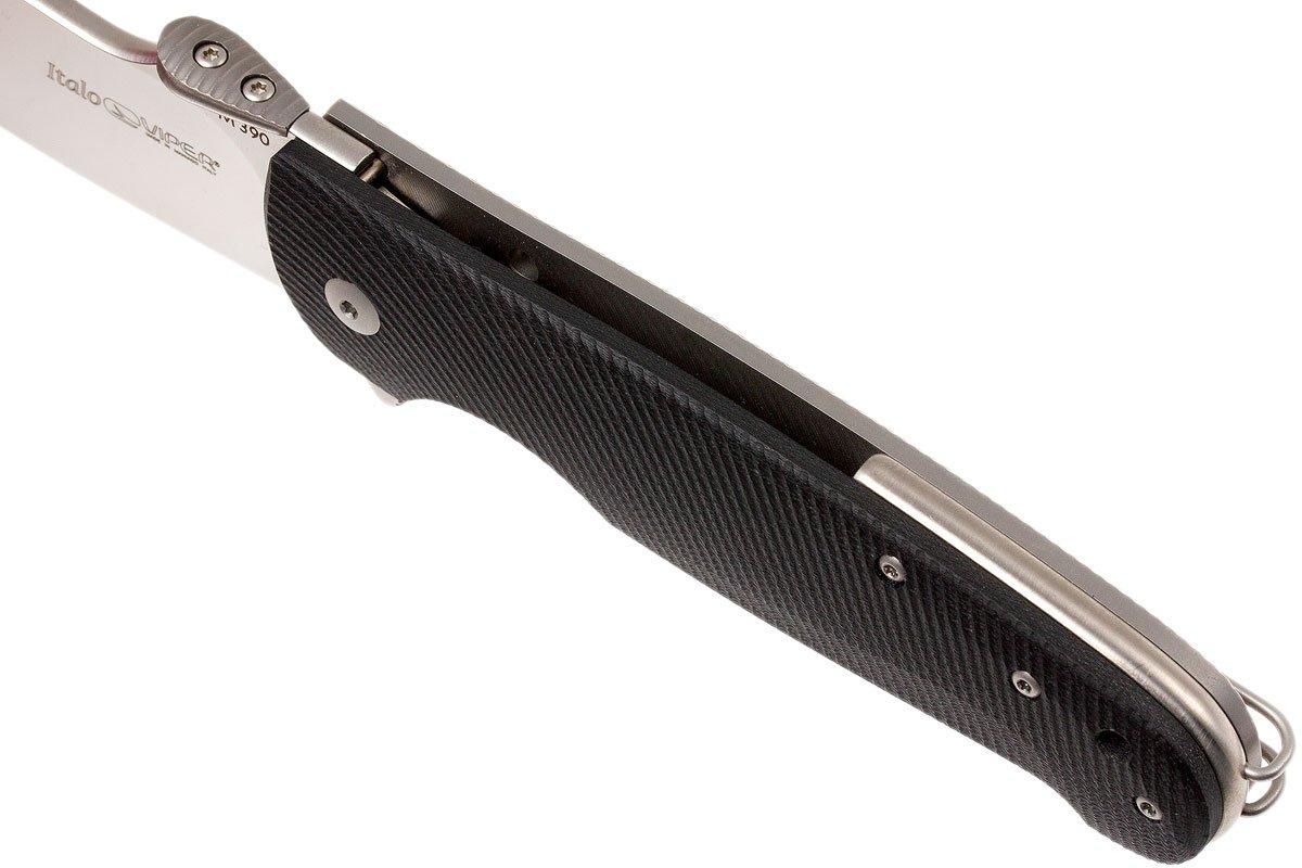 Viper Italo V5944GB Framelock, black G10 pocket knife | Advantageously ...