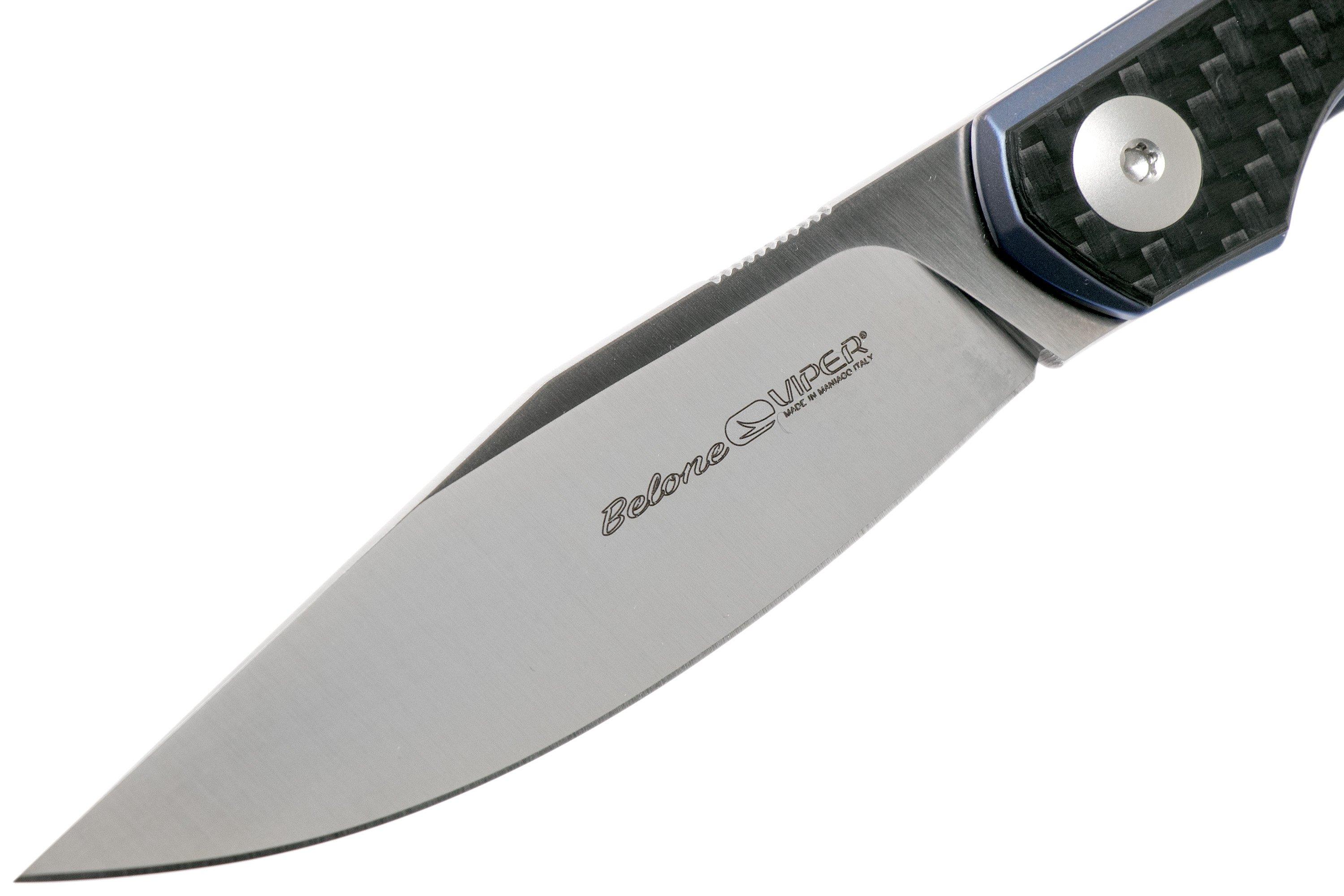 Viper Belone Carbon fibre, Blue Titanium 5970BLFC pocket knife, Jesper ...