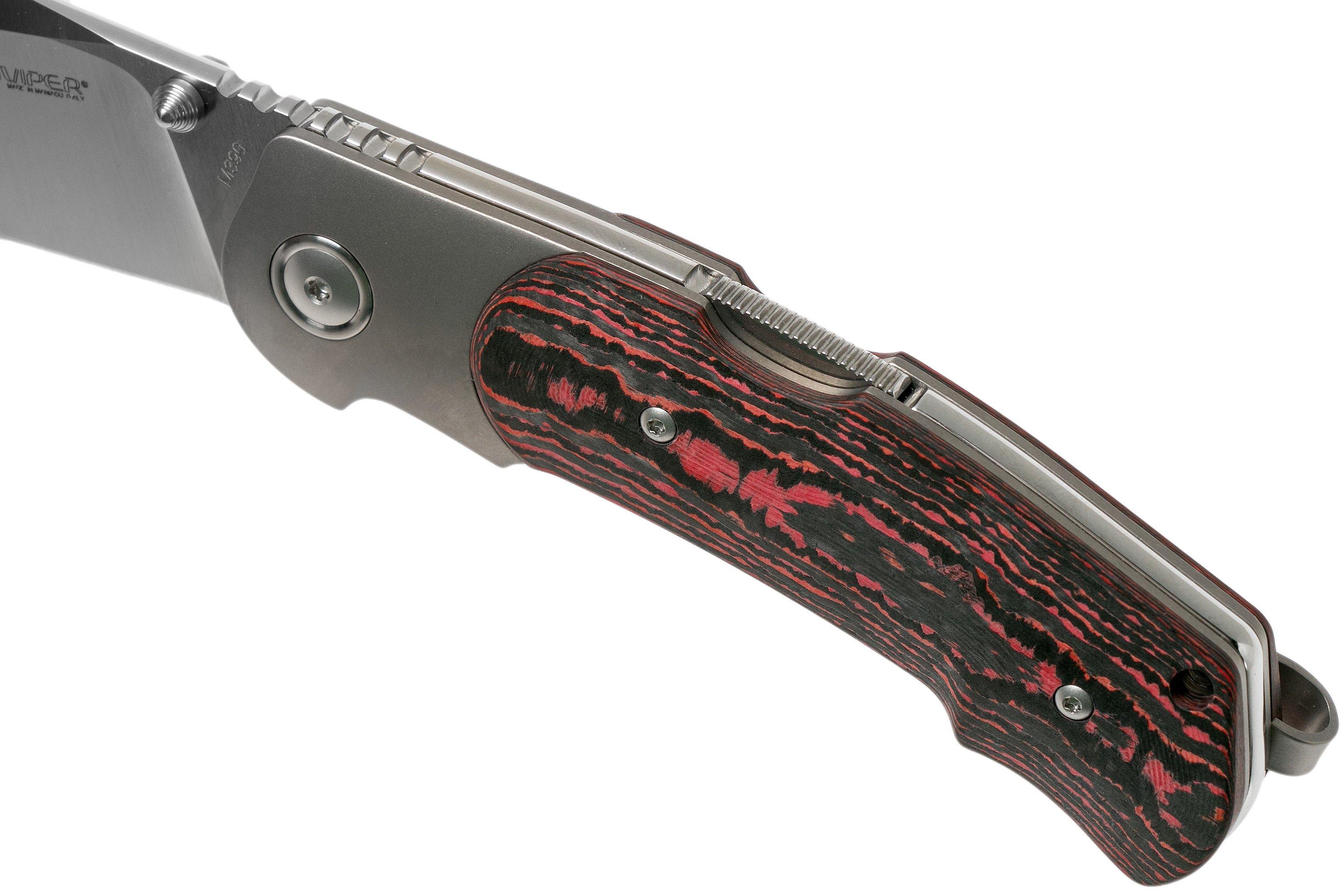 Viper Turn V5986FC Red Lava Carbon Fibre pocket knife, Fabrizio ...