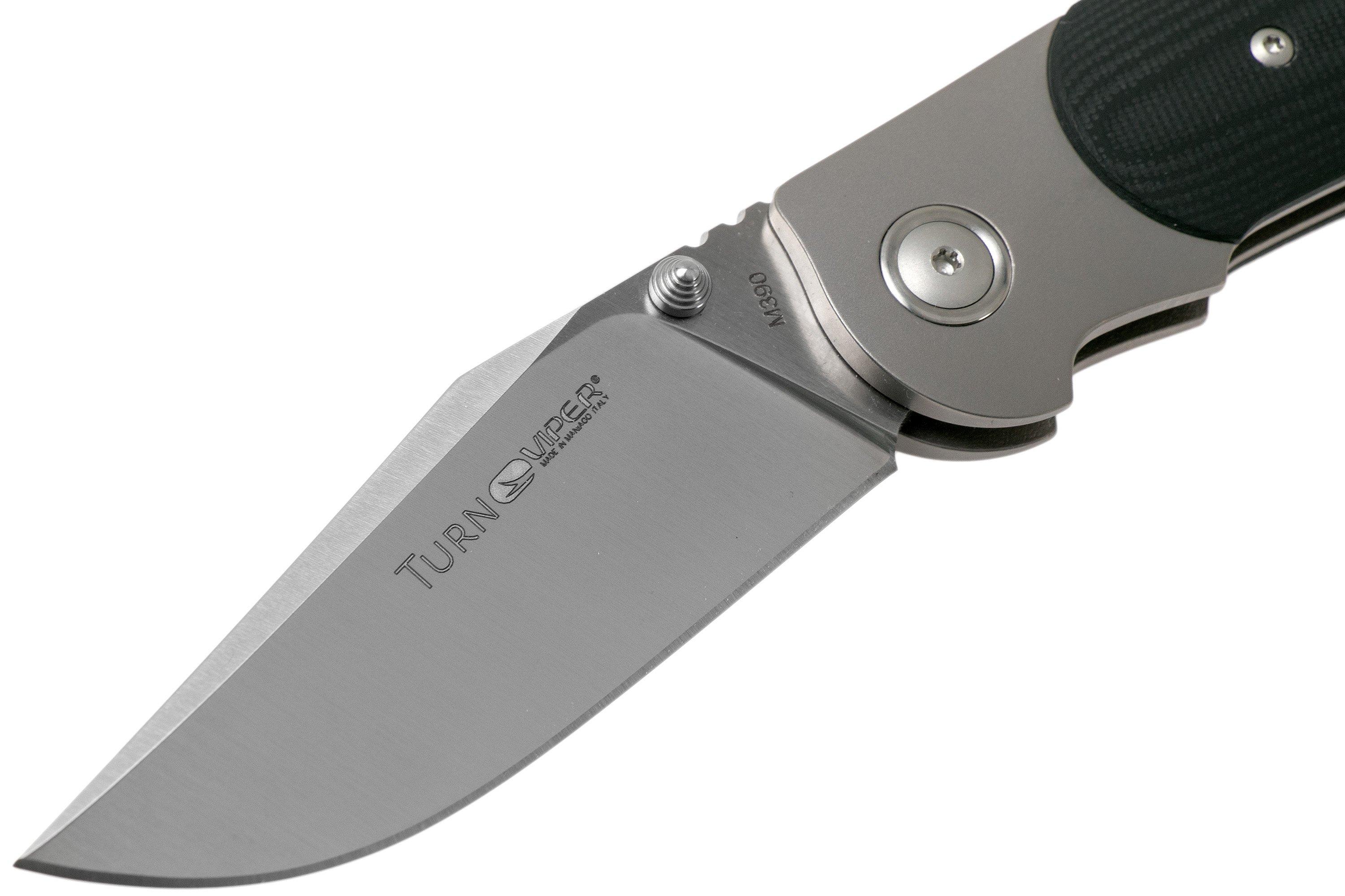Viper Turn V5986GB Black G10 pocket knife, Fabrizio Silvestrelli design ...