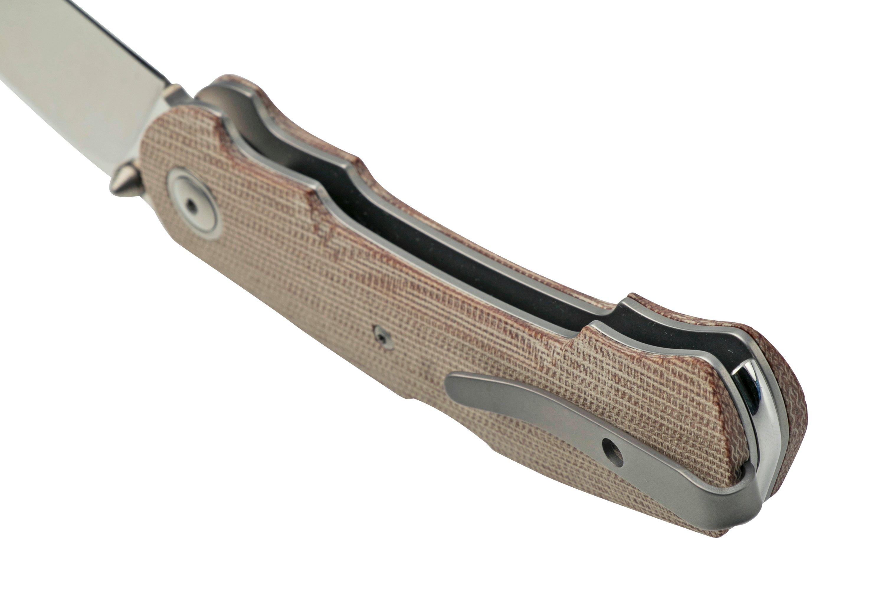 Viper Turn V5988CN Natural Canvas Micarta pocket knife, Fabrizio ...