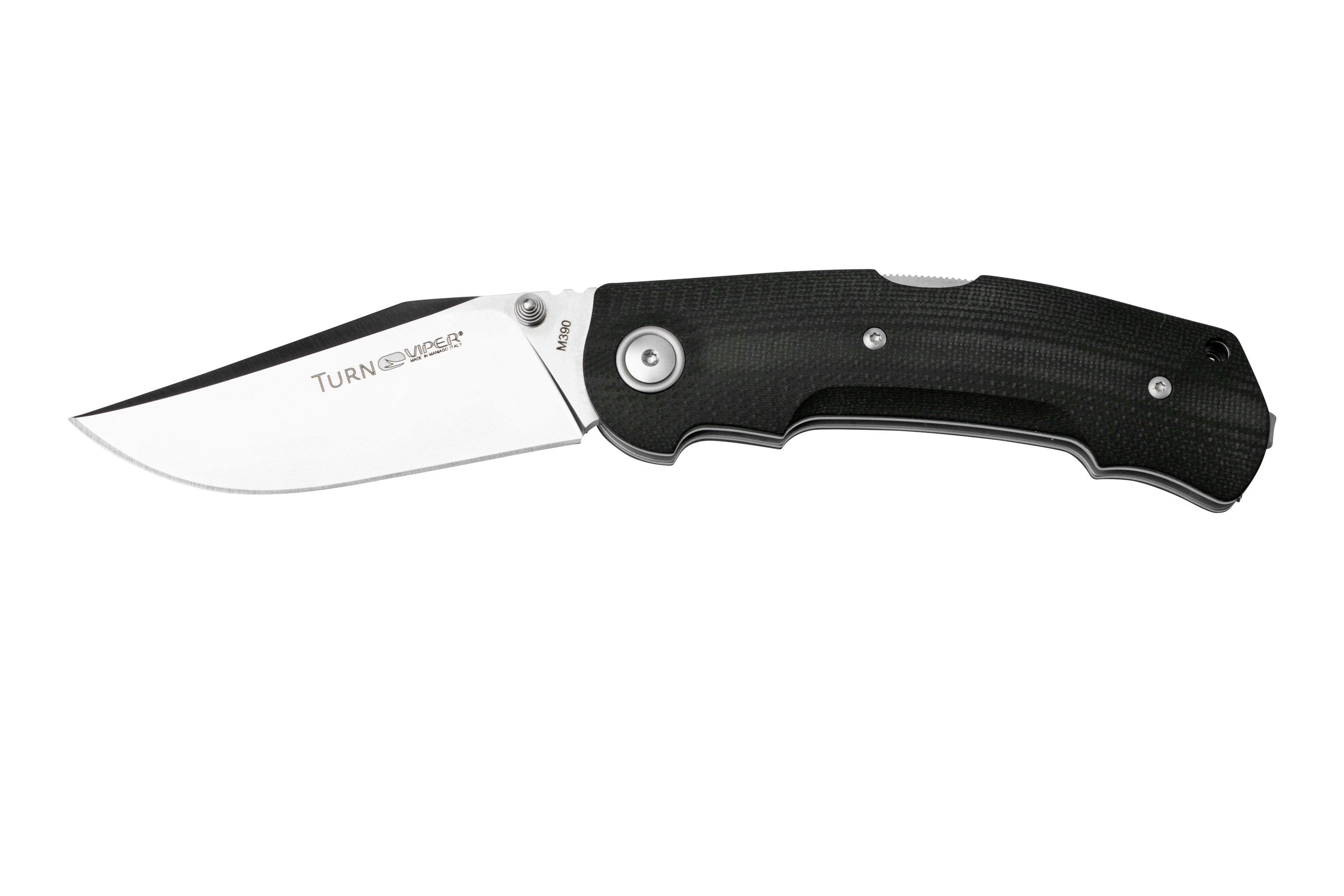 Viper Turn V5988GB Black G10 pocket knife, Fabrizio Silvestrelli design ...
