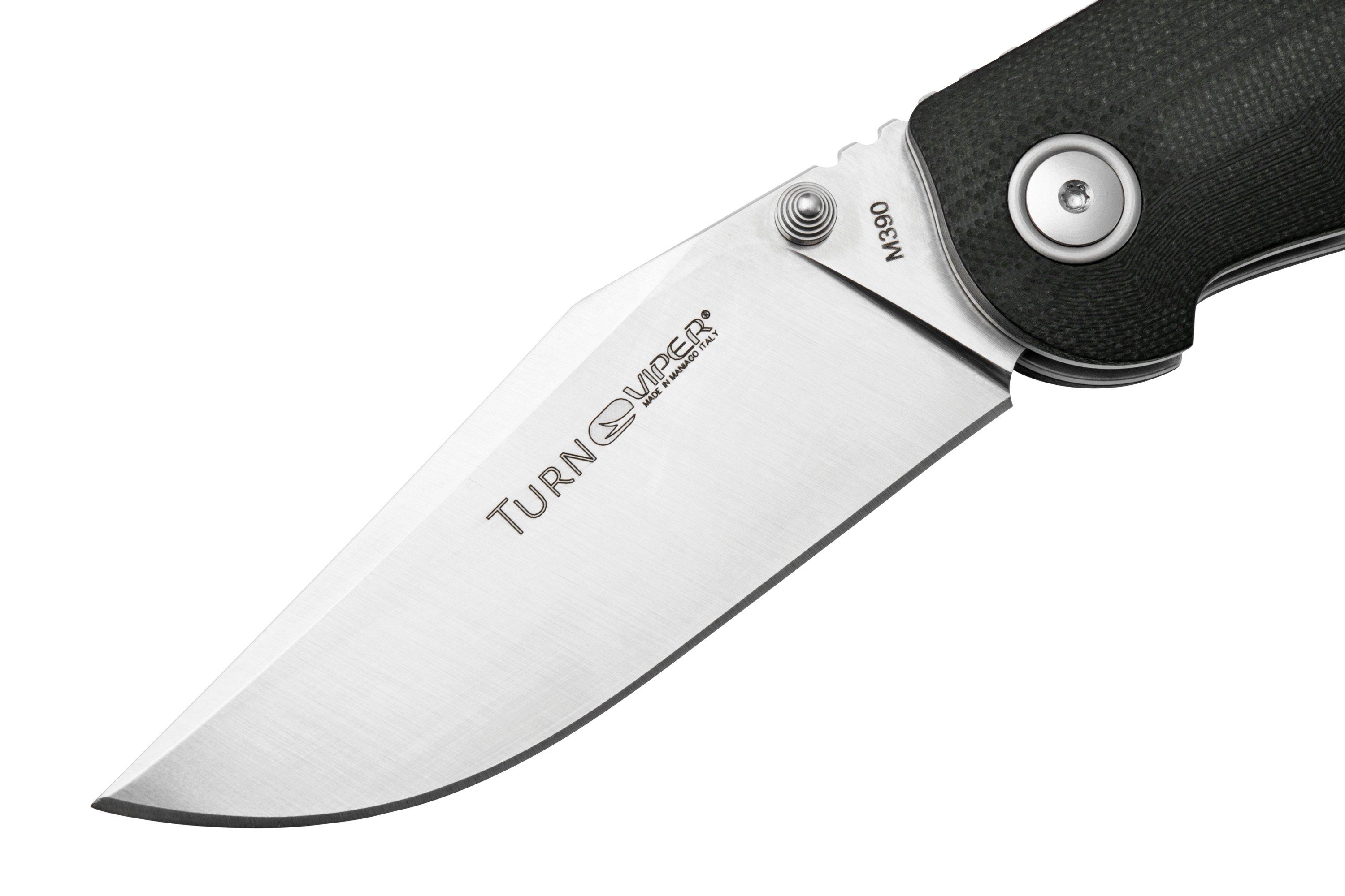 Viper Turn V5988GB Black G10 pocket knife, Fabrizio Silvestrelli design ...