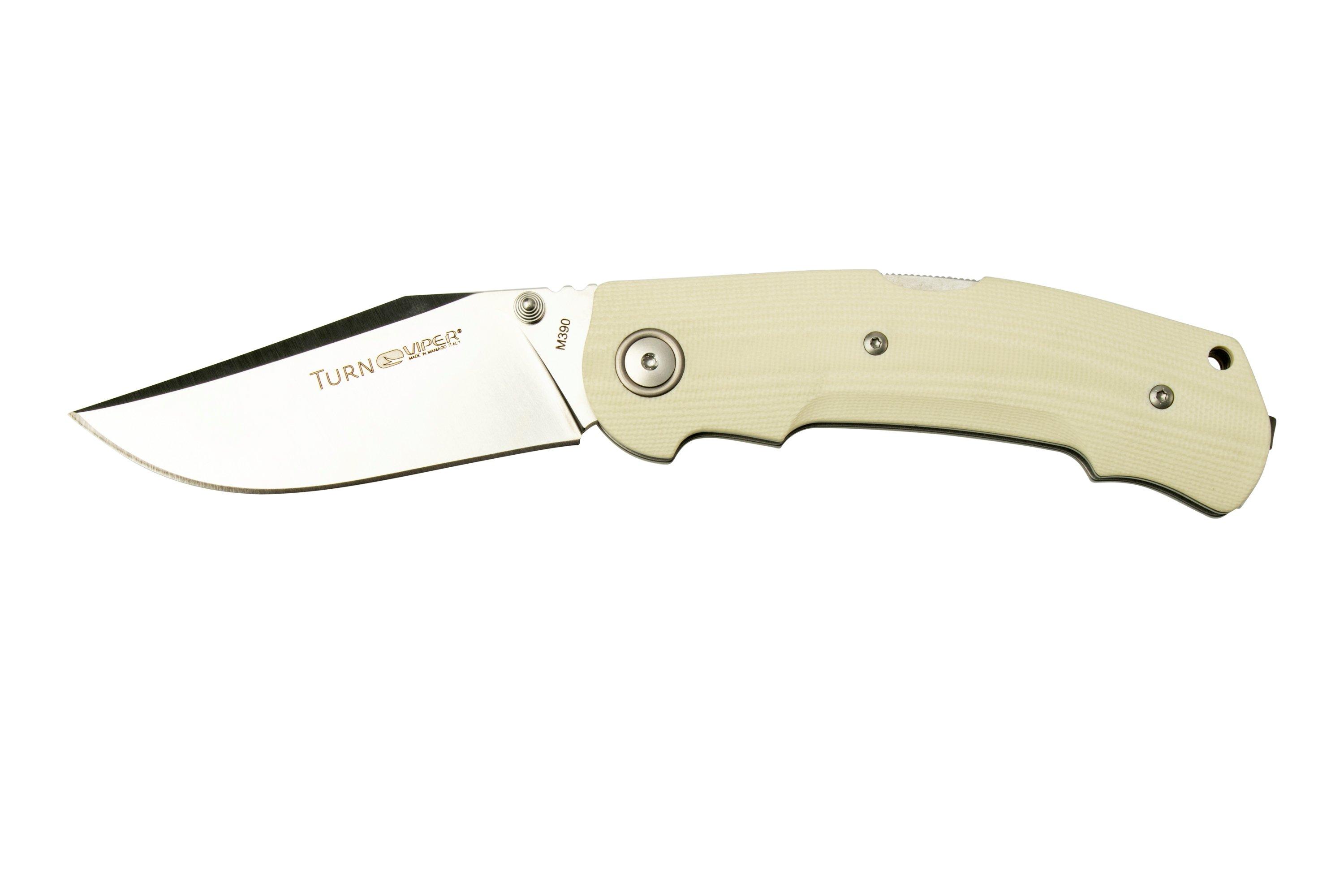 Viper Turn V5988GI Ivory G10 pocket knife, Fabrizio Silvestrelli design ...