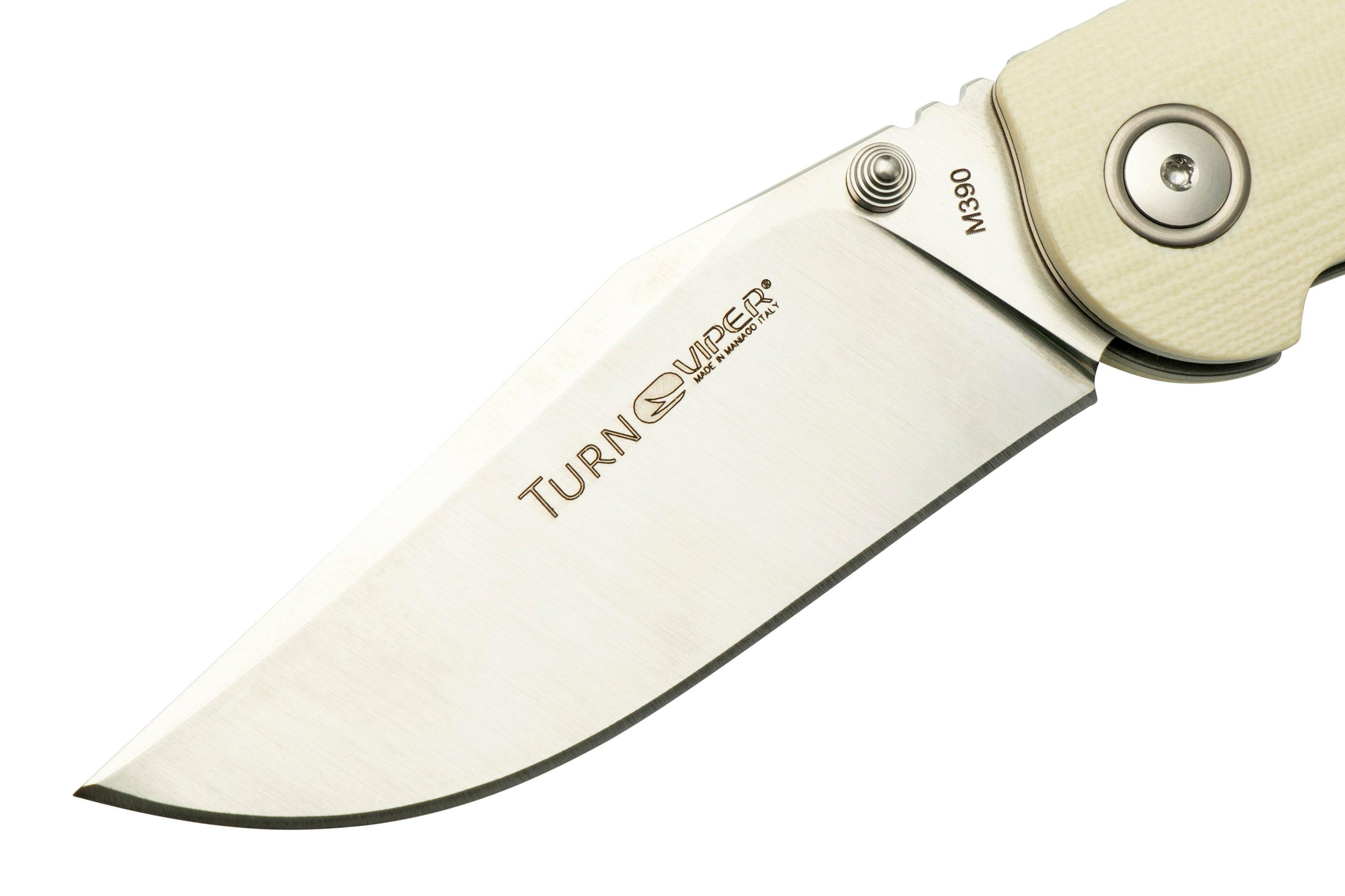 Viper Turn V5988GI Ivory G10 pocket knife, Fabrizio Silvestrelli design ...