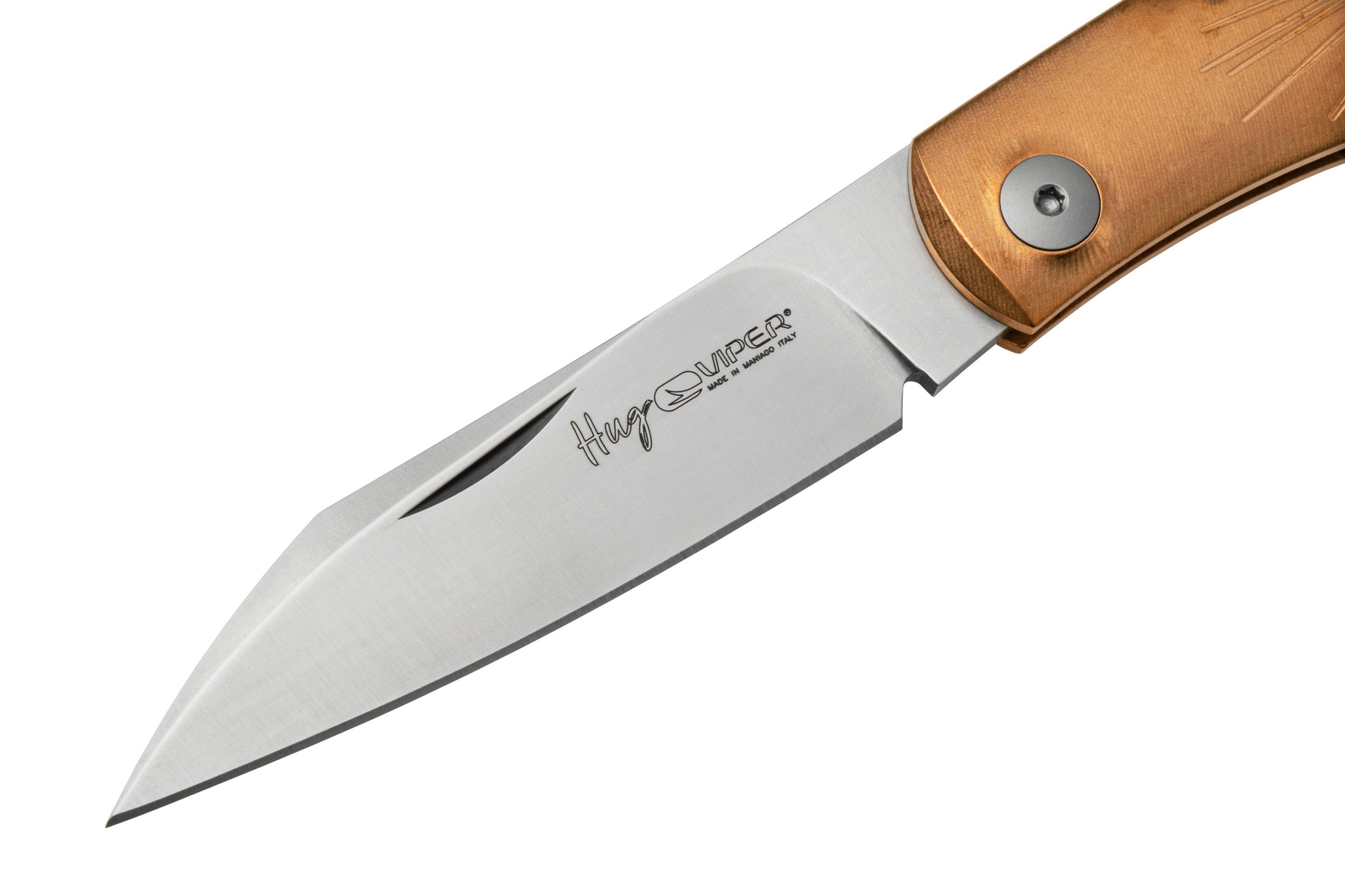 Viper Hug V5990BRS Sandblasted Bronze Star pocket knife, Sacha Thiel ...