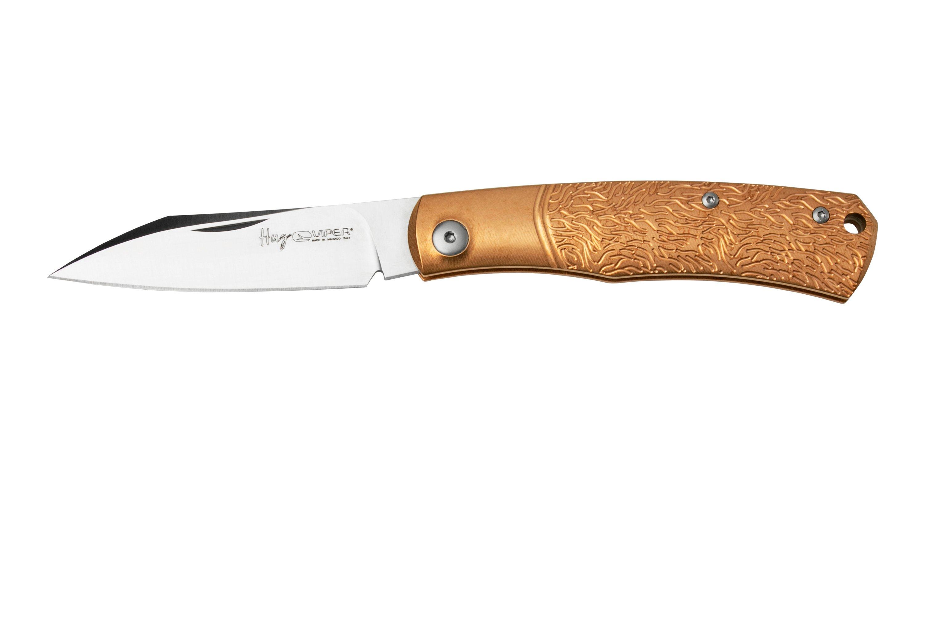 Viper Hug V5990BRW Sandblasted Bronze Wolf Taschenmesser, Sacha Thiel ...