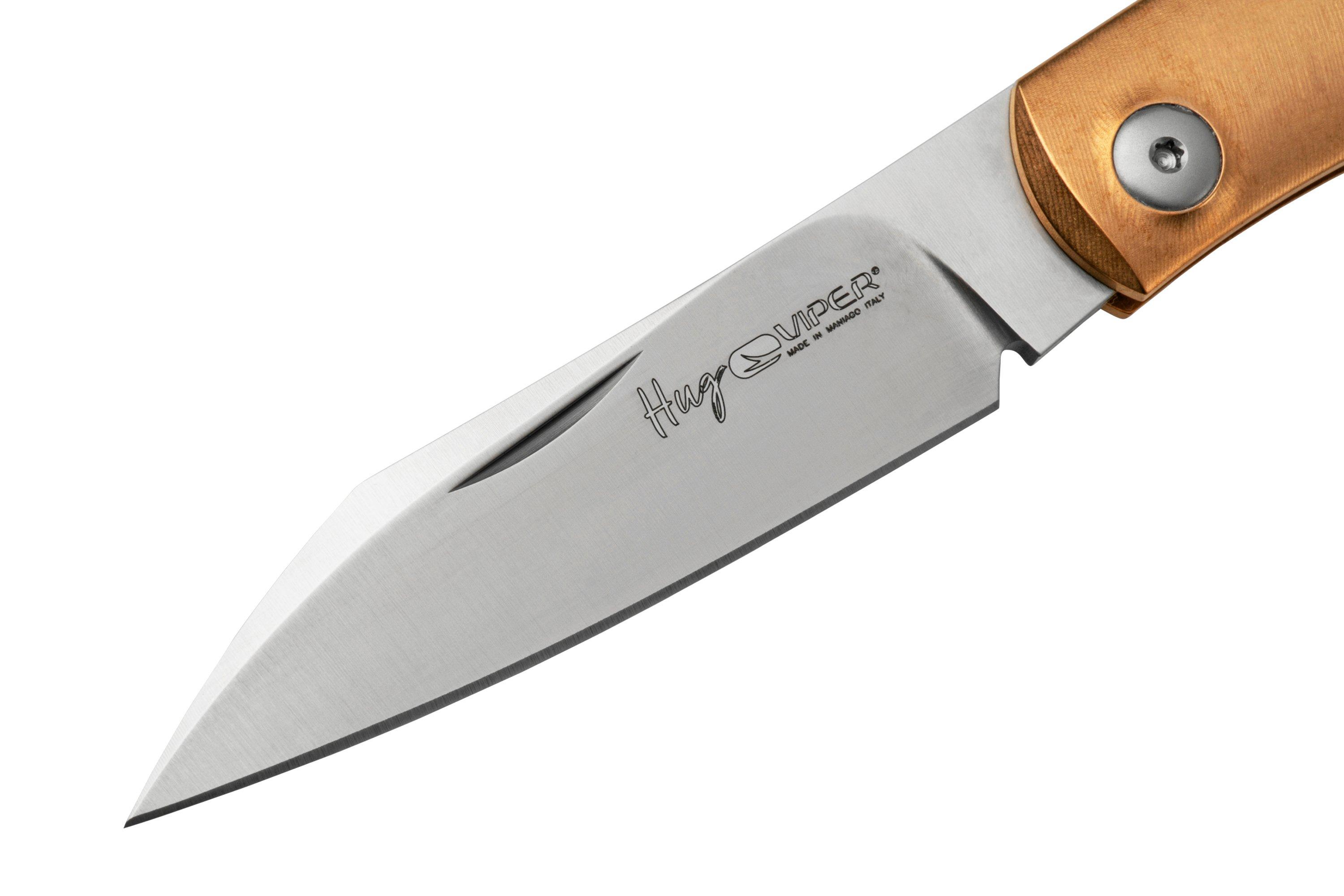 Viper Hug V5990BRW Sandblasted Bronze Wolf pocket knife, Sacha Thiel ...