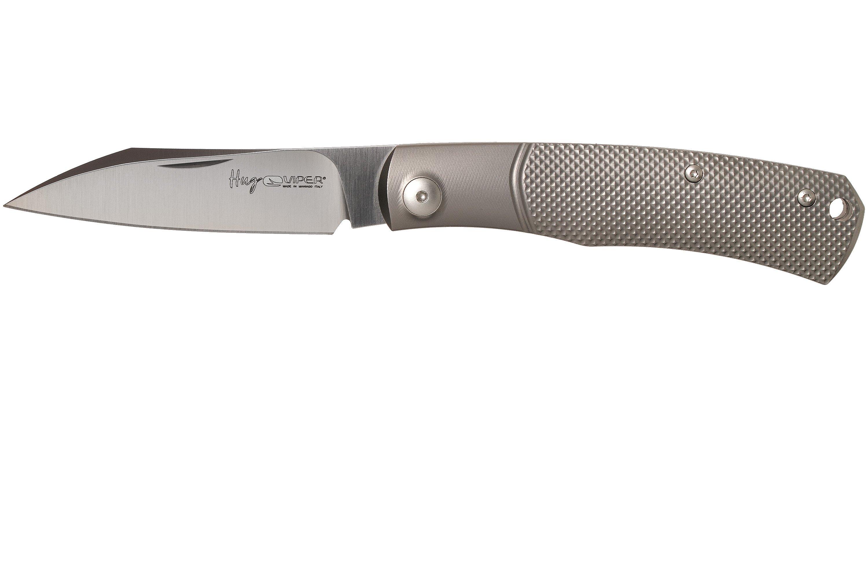 Viper Hug V5990TIG Titanium Geometric pocket knife, Sacha Thiel design ...