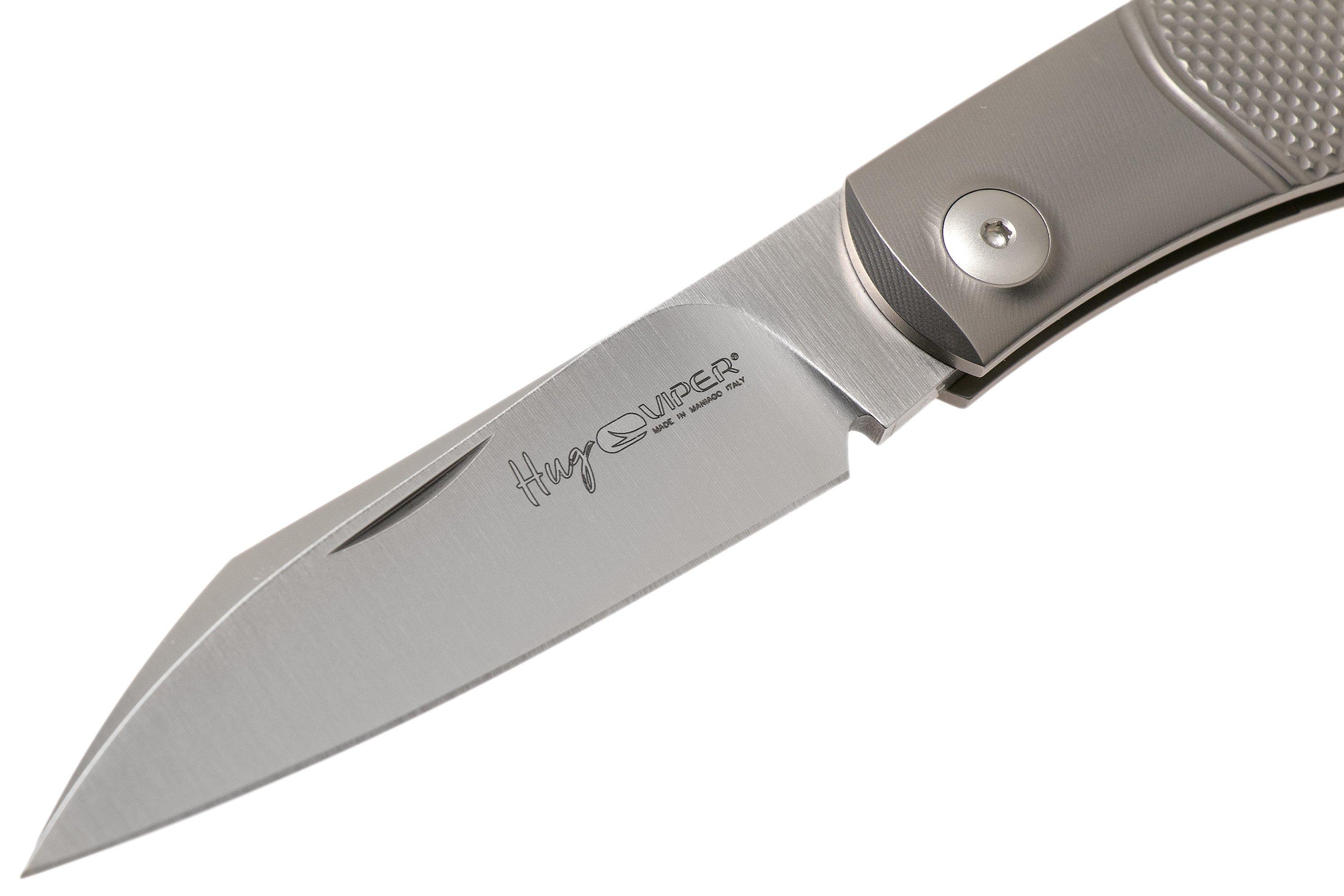 Viper Hug V5990TIG Titanium Geometric pocket knife, Sacha Thiel design ...