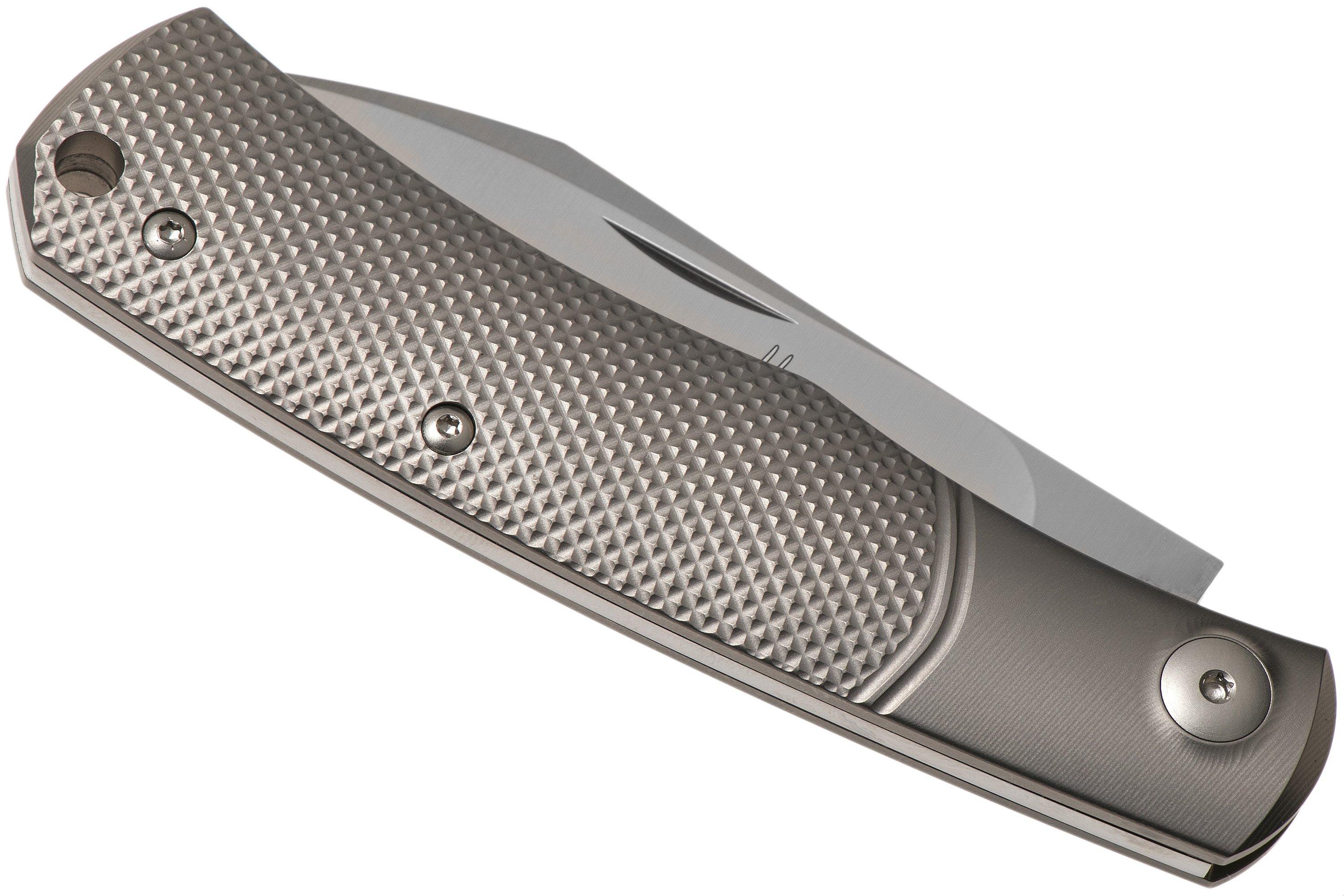 Viper Hug V5990TIG Titanium Geometric pocket knife, Sacha Thiel design ...