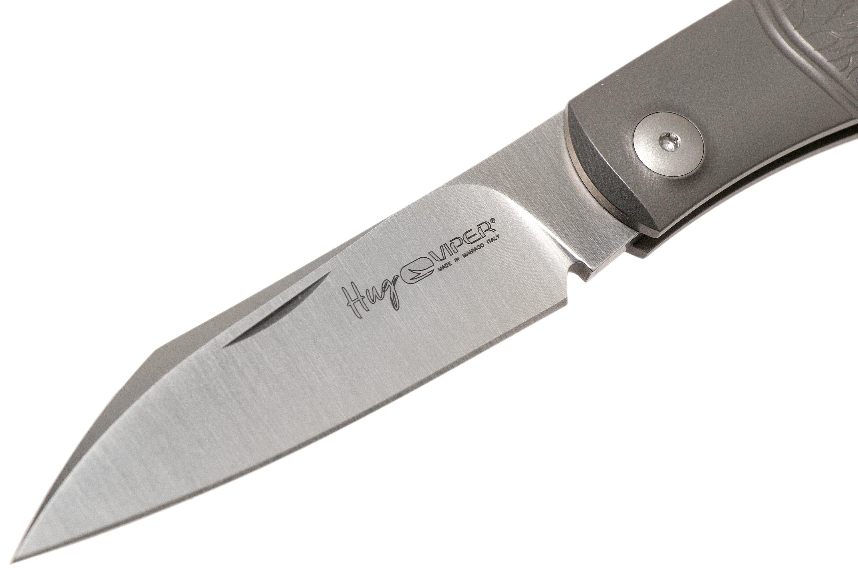 Viper Hug V5990TIW Titanium Wolf pocket knife, Sacha Thiel design ...