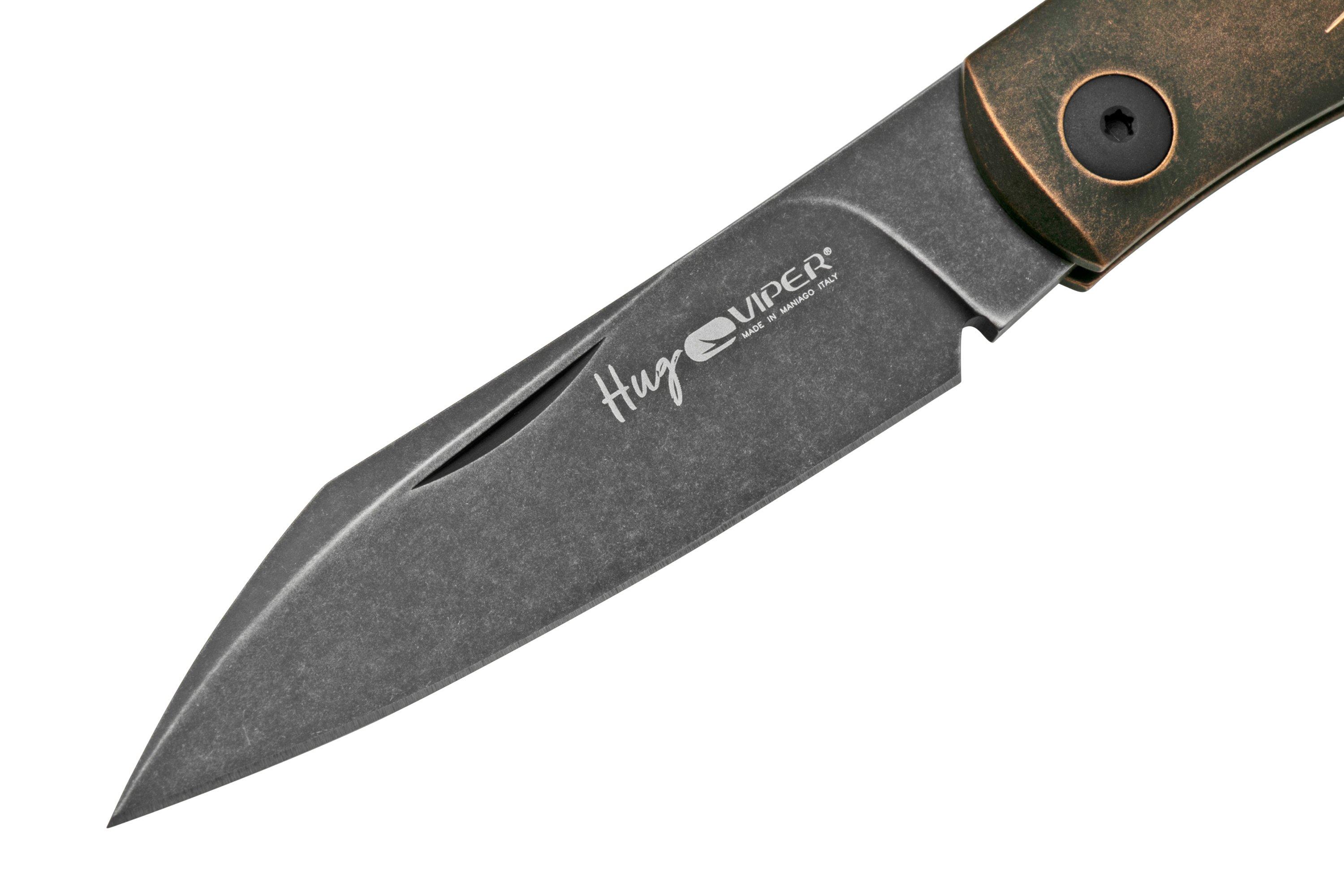 Viper Hug V5991BRS Black Blade, Black Stonewashed Bronze Star pocket ...