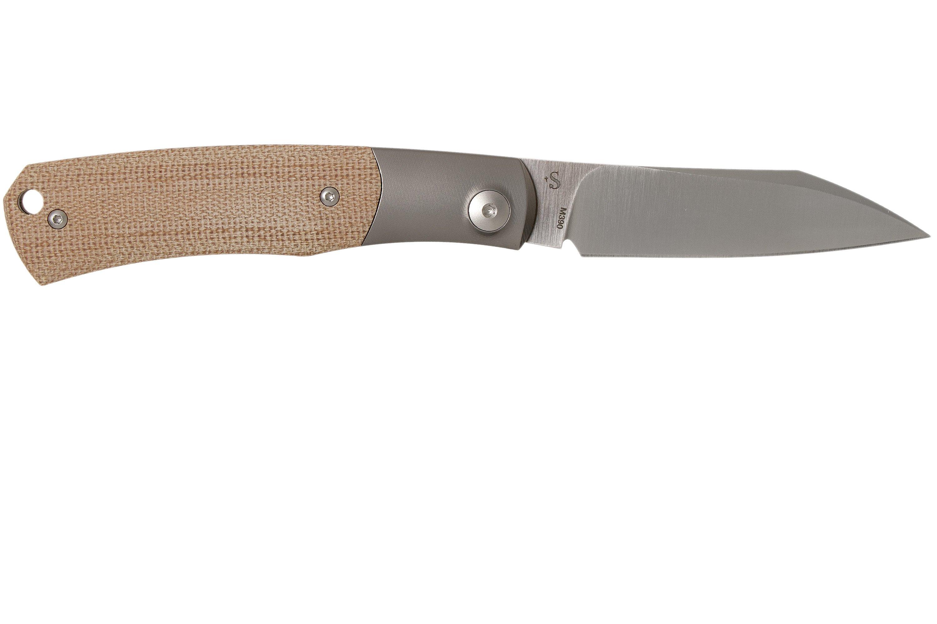 Viper Hug V5992CN Natural Canvas Micarta pocket knife, Sacha Thiel ...