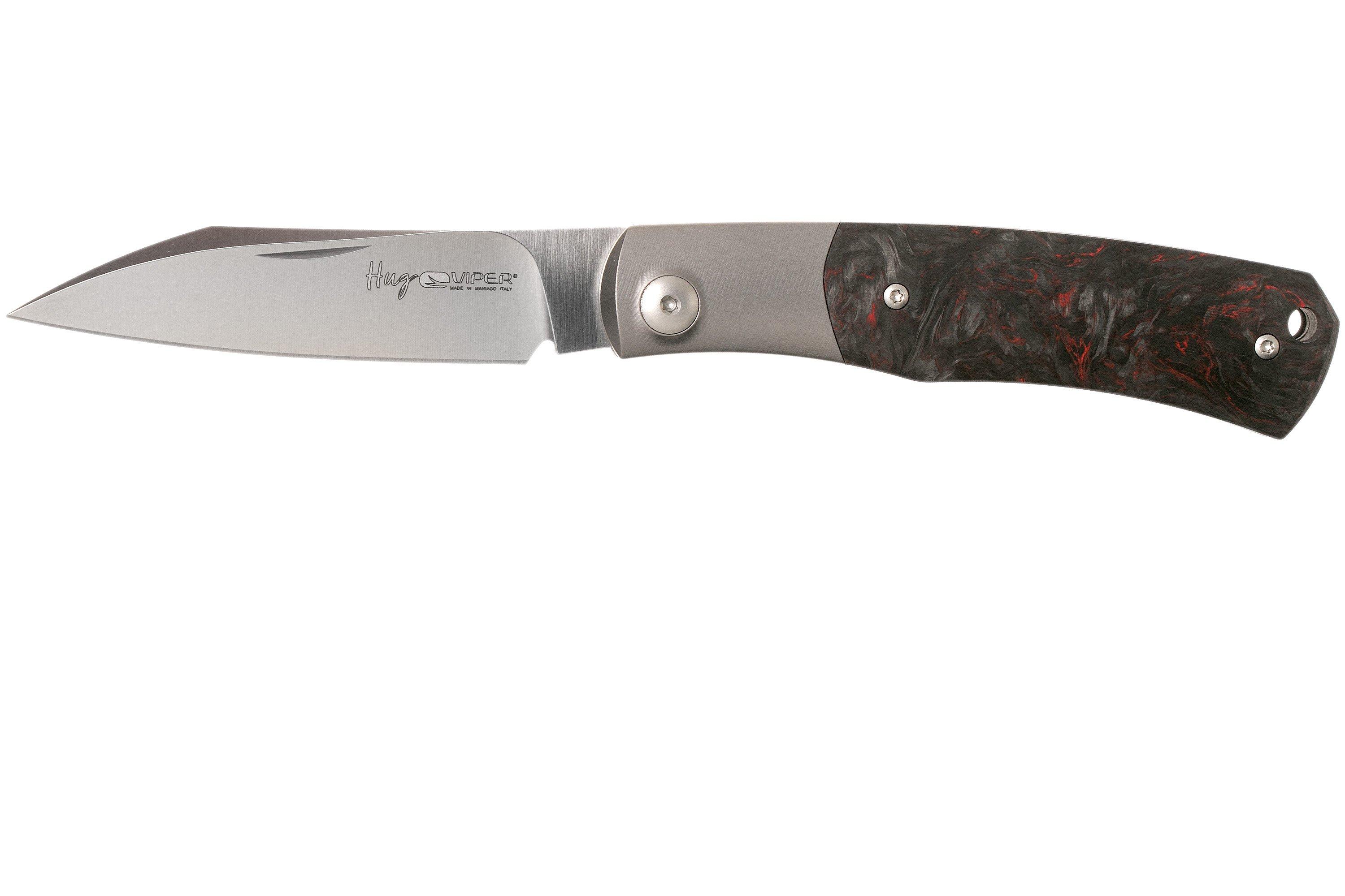Viper Hug V5992FCR Red Carbon fibre pocket knife, Sacha Thiel design ...