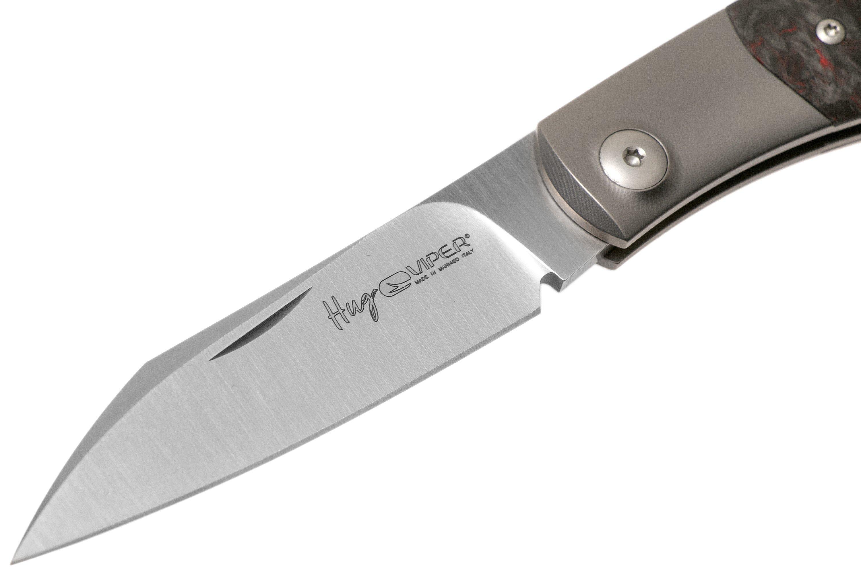 Viper Hug V5992FCR Red Carbon fibre pocket knife, Sacha Thiel design ...